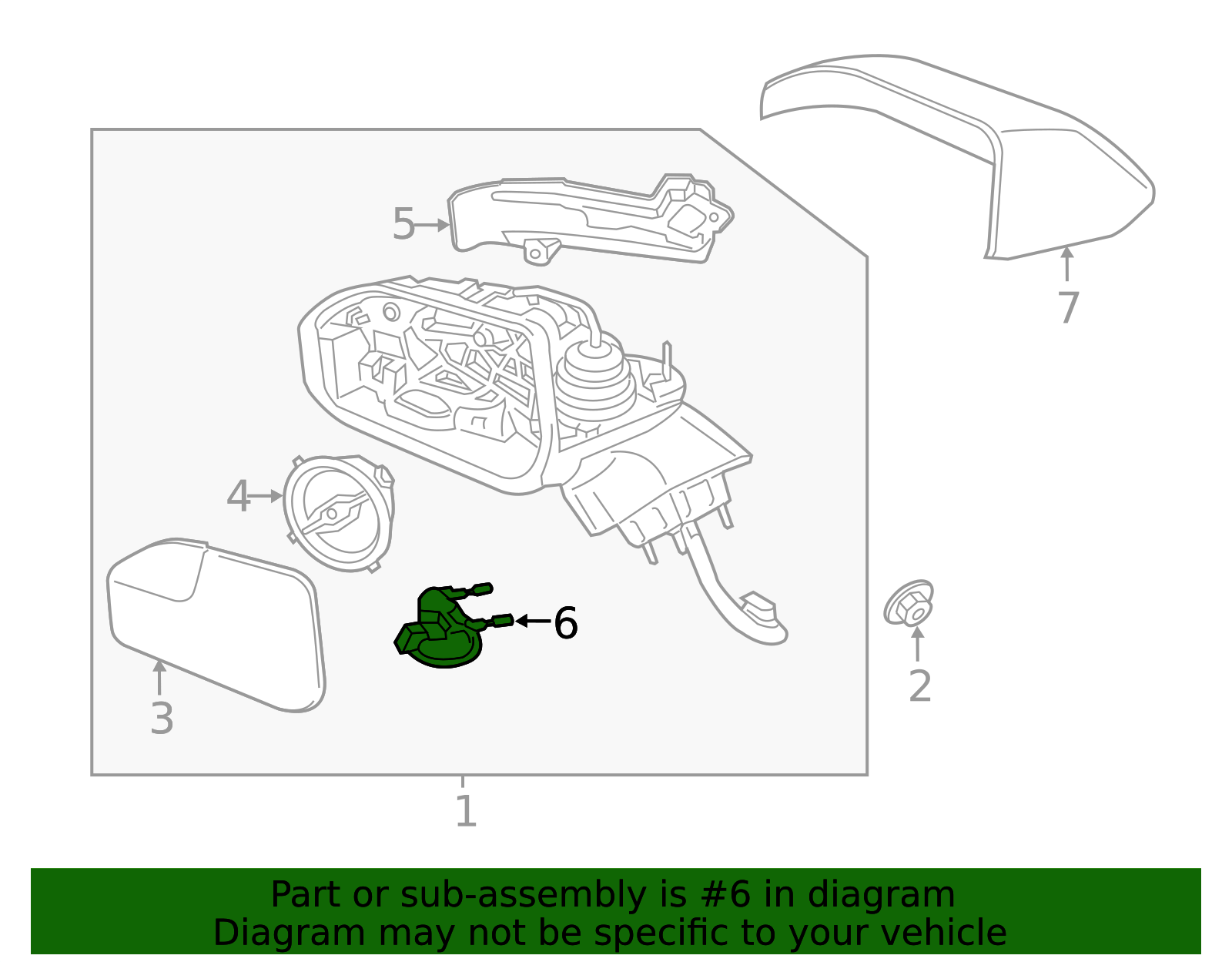 ej7z13b375d - Ford Puddle Lamp 2015-2023 Lincoln | Performance Auto Parts