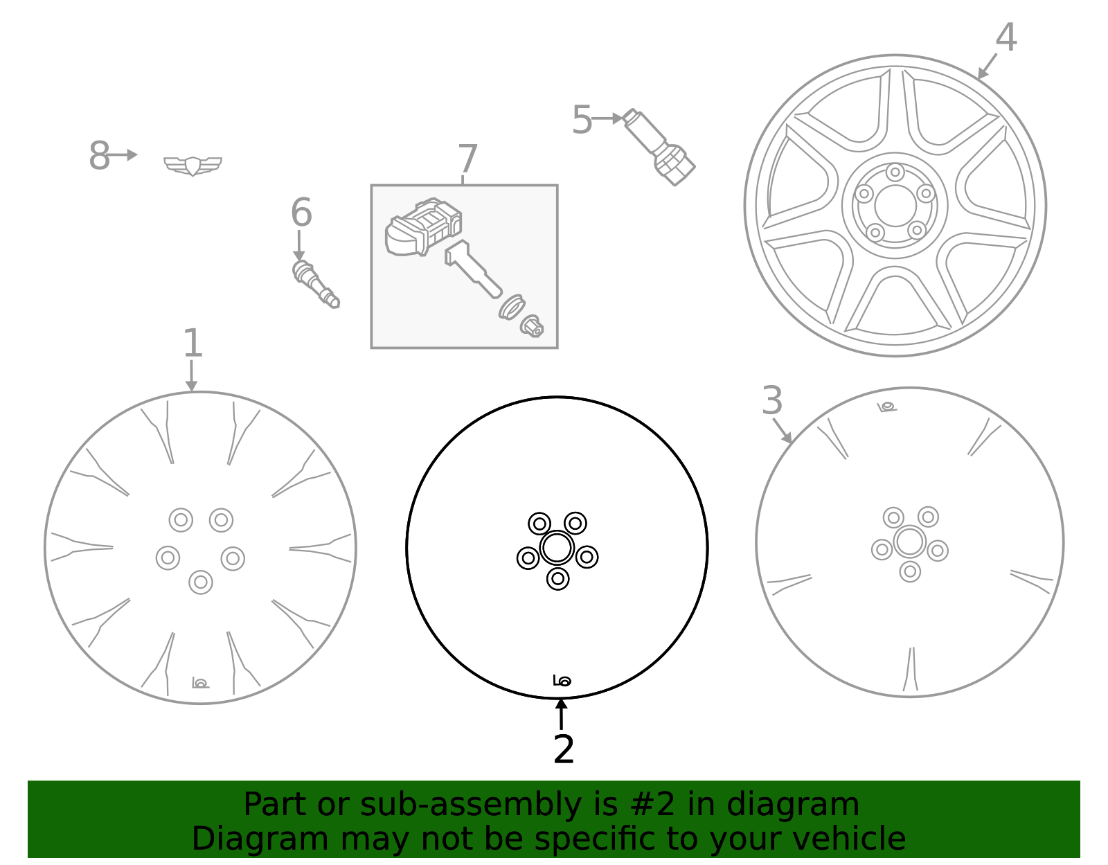 Hyundai - 52906-T6110 - Wheel, Alloy - 2021-2024 Genesis GV80 | OEM ...