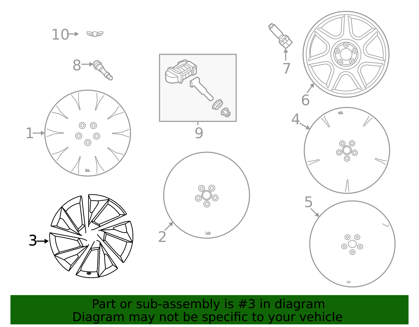2025-2026 Genesis GV80 Wheel, Alloy 52906-T6600 | OEM Parts Online