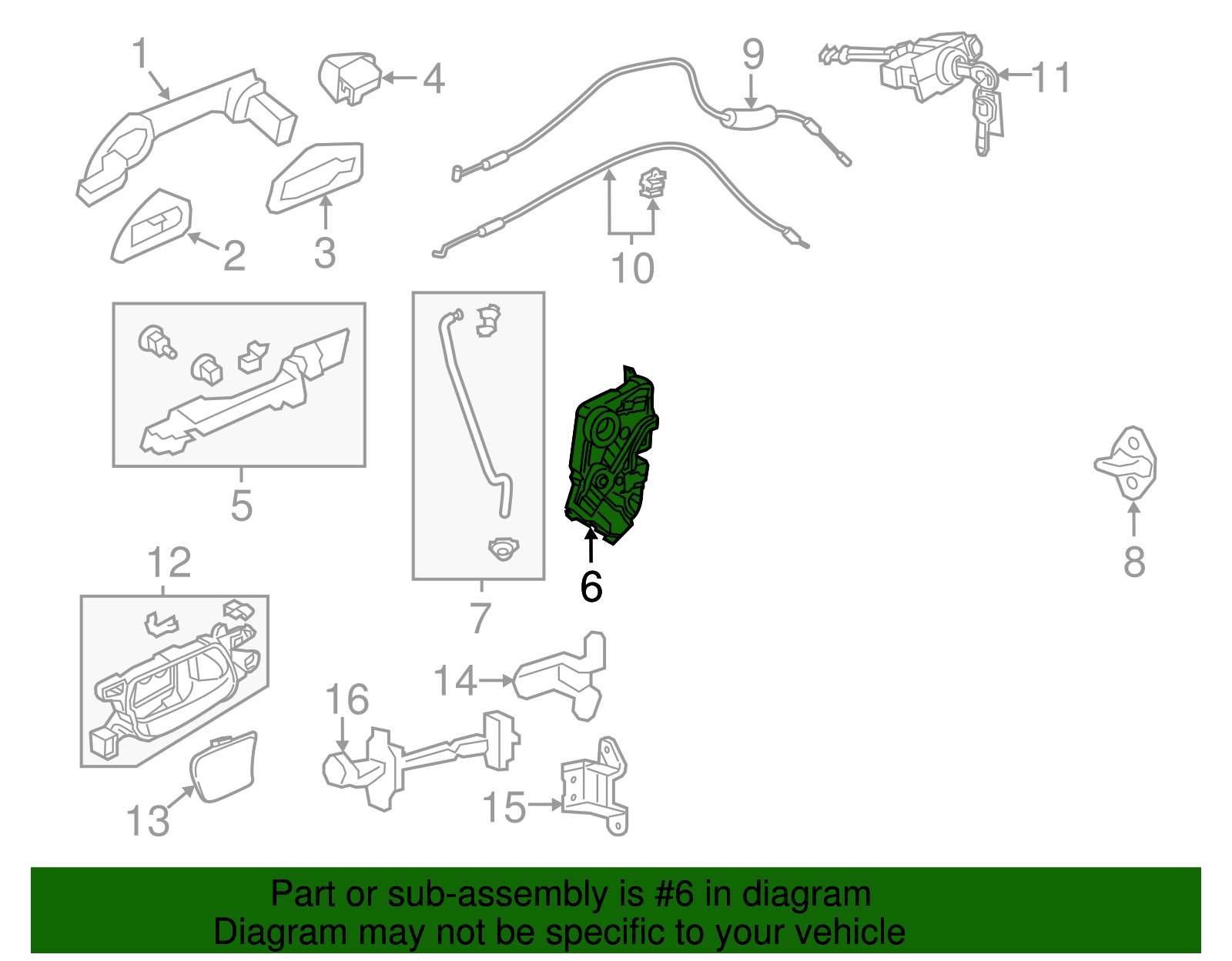 72150-T0A-A02 - Honda Lock Actuator 2012-2017 Honda | Performance Auto ...
