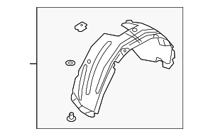 86810-C6000 - Fender Liner 2016-2018 Kia Sorento | Kia.Parts Store