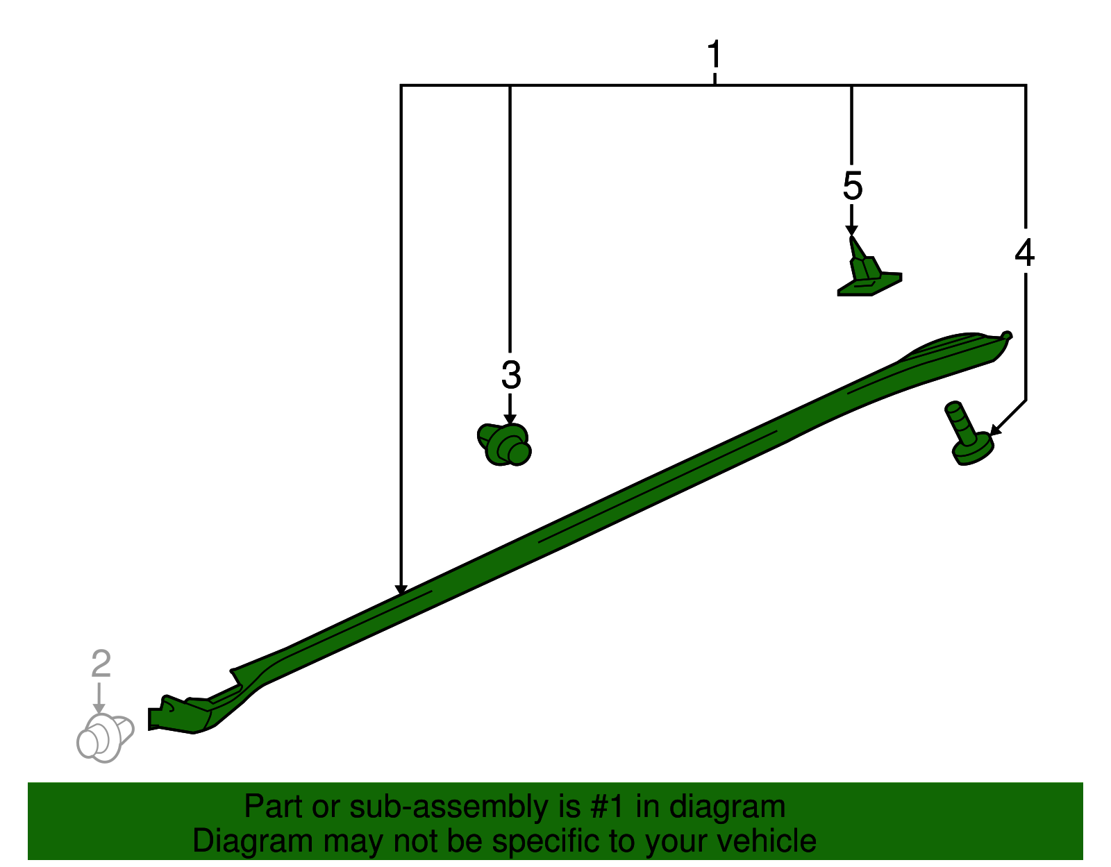 6512A940 - Rocker Molding 2014-2020 Mitsubishi Outlander | Mitsubishi ...