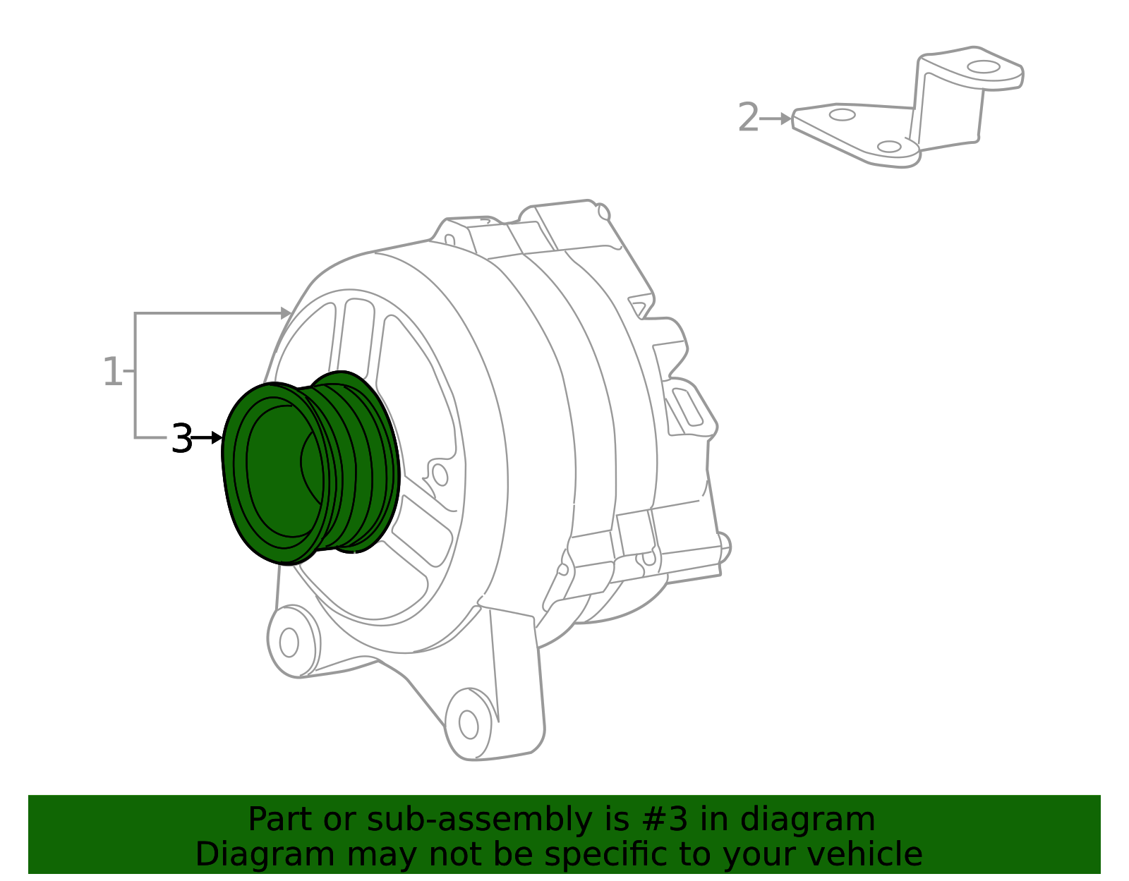 F65Z-10344-AA - 1997-2007 Ford - Alternator Pulley | My Ford Parts