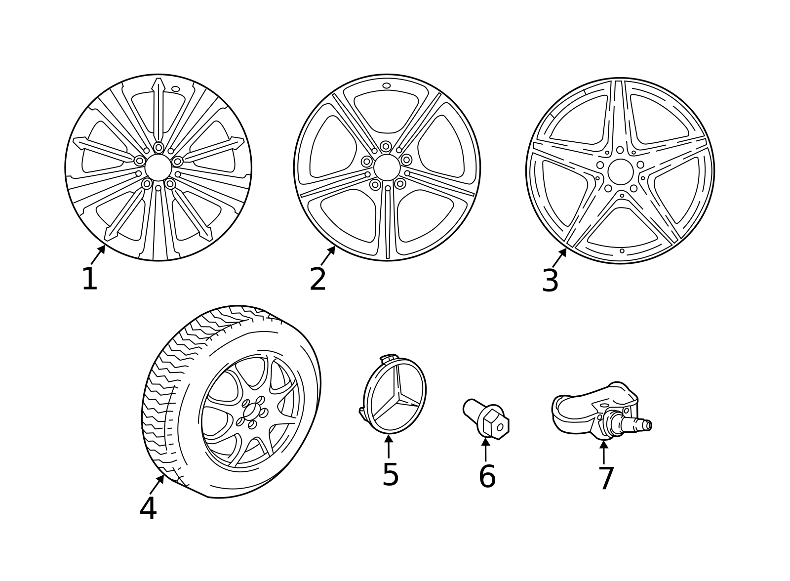 257-401-10-00-7X45 - Wheel 19 5-Spoke 8x19 49R Mercedes-Benz USA Parts