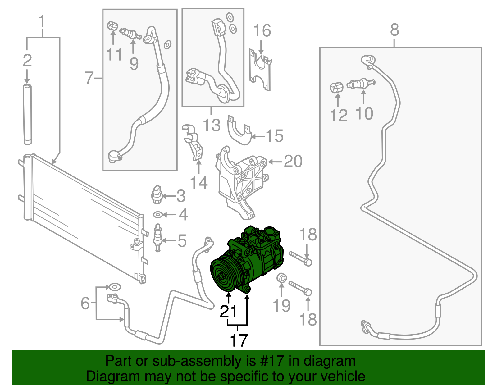 2014-2016 Audi Compressor Assembly 4G0-260-805-B | Audi USA Parts