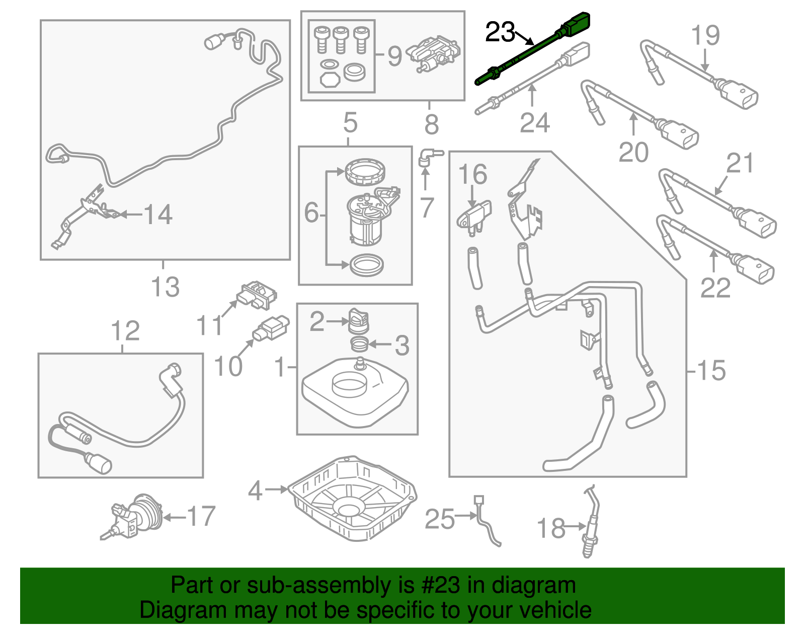 2011-2016 Volkswagen Touareg Nox Sensor 8K0-907-807-N | OEM Parts Online
