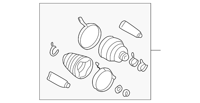 04438-20412 - Boot Kit 2000-2005 Toyota Celica | Longo Toyota Parts