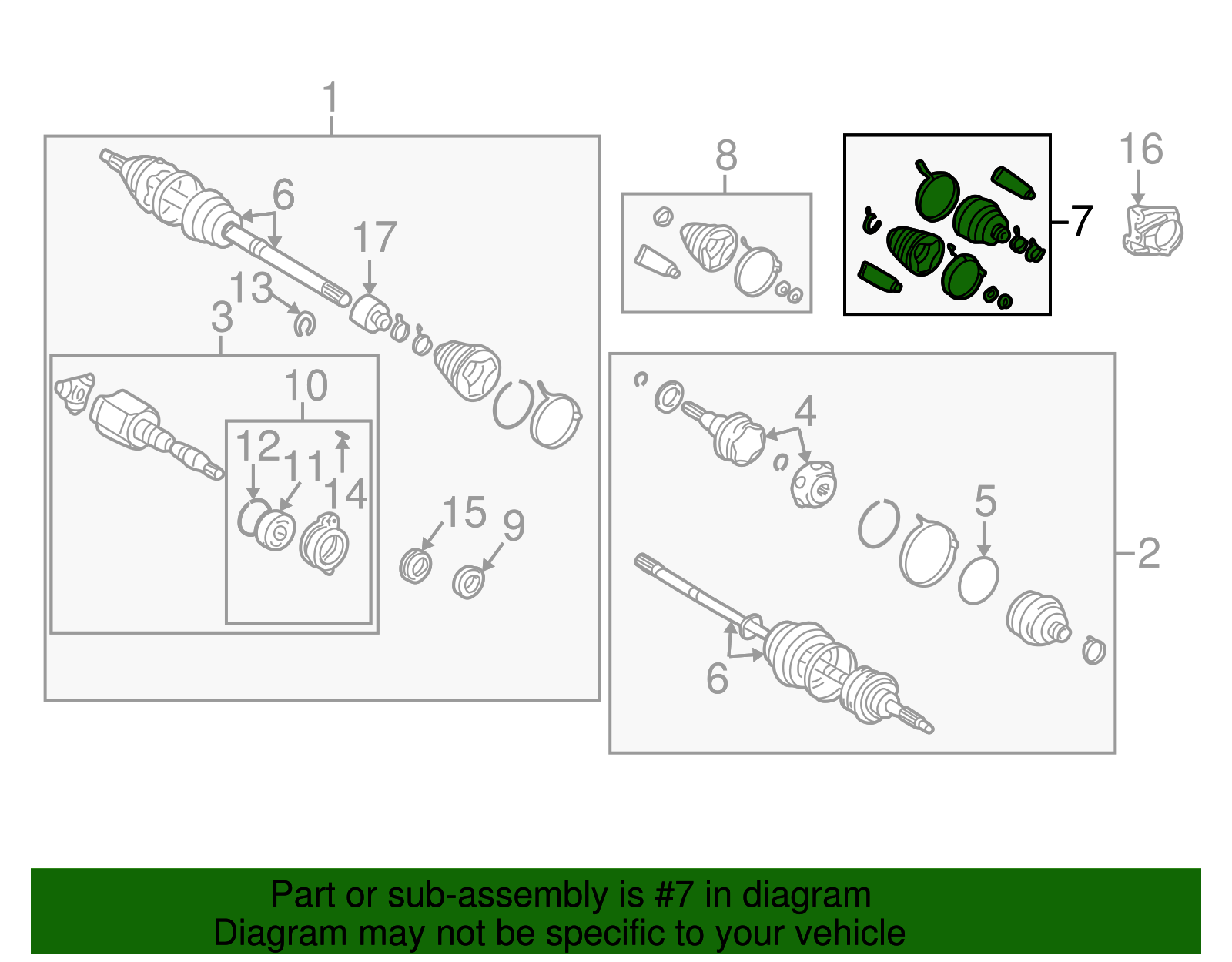 04438-20412 - Boot Kit 2000-2005 Toyota Celica | Longo Toyota Parts