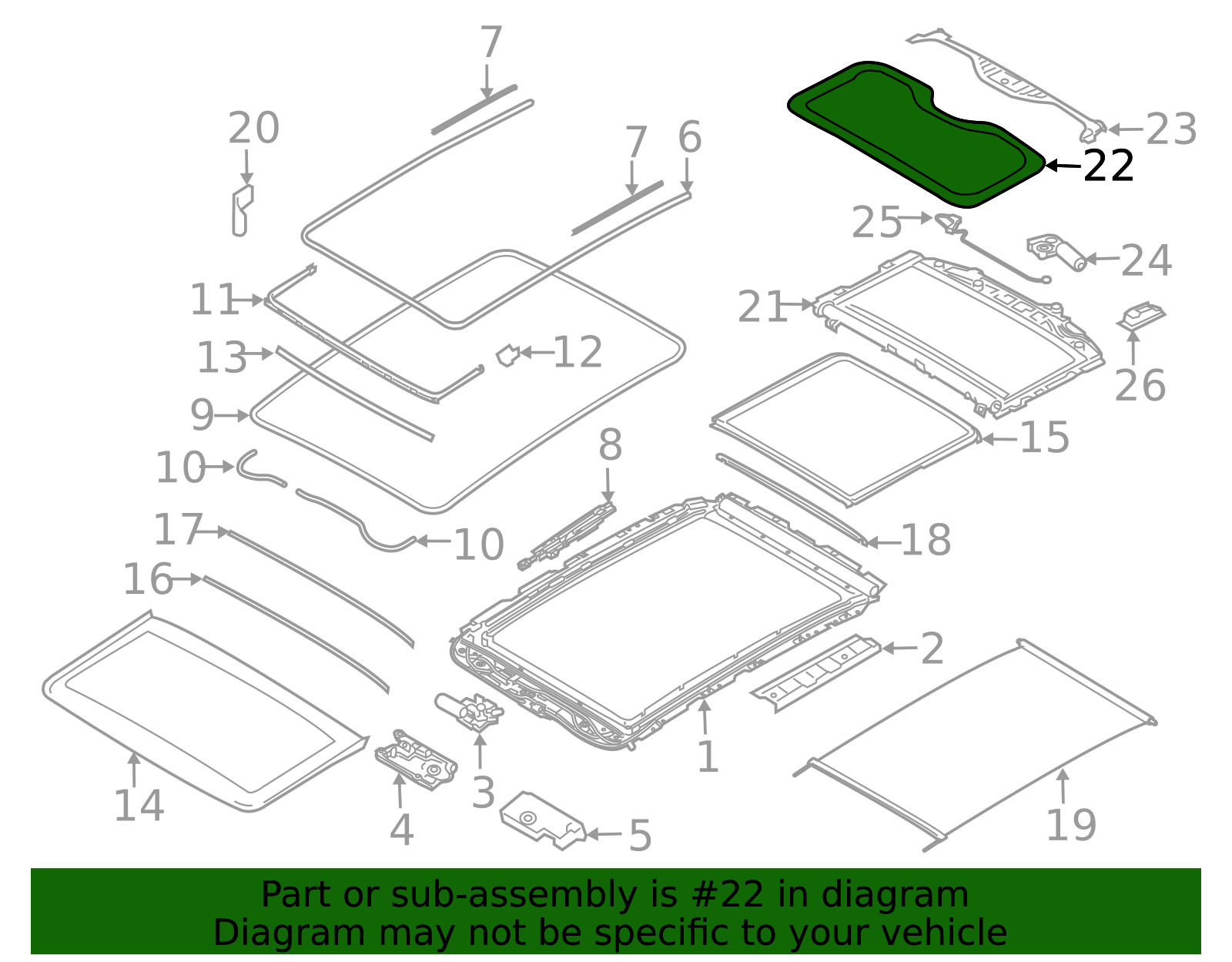 54107454034 - 2019-2025 BMW X7 Rear Glass (54-10-7-454-034) | BMW of ...