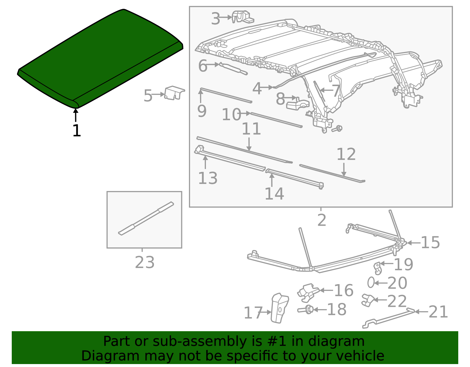 M2DZ-7852700-BE - Top Cover 2021-2023 Ford Bronco | Ford Parts Direct