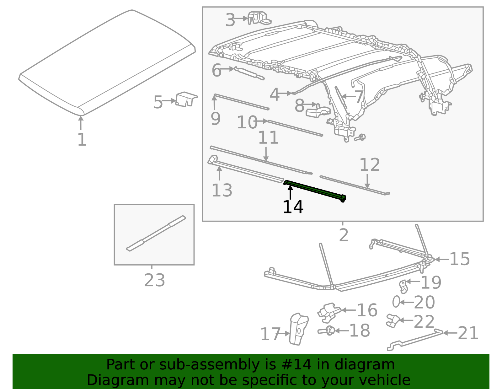2021-2023 Ford Bronco Rear Weather-Strip M2DZ-7854752-A | Ford OEM ...