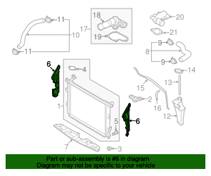 Hyundai - 29135-3M200 - Side Air Baffle - 2009-2013 Hyundai Genesis ...