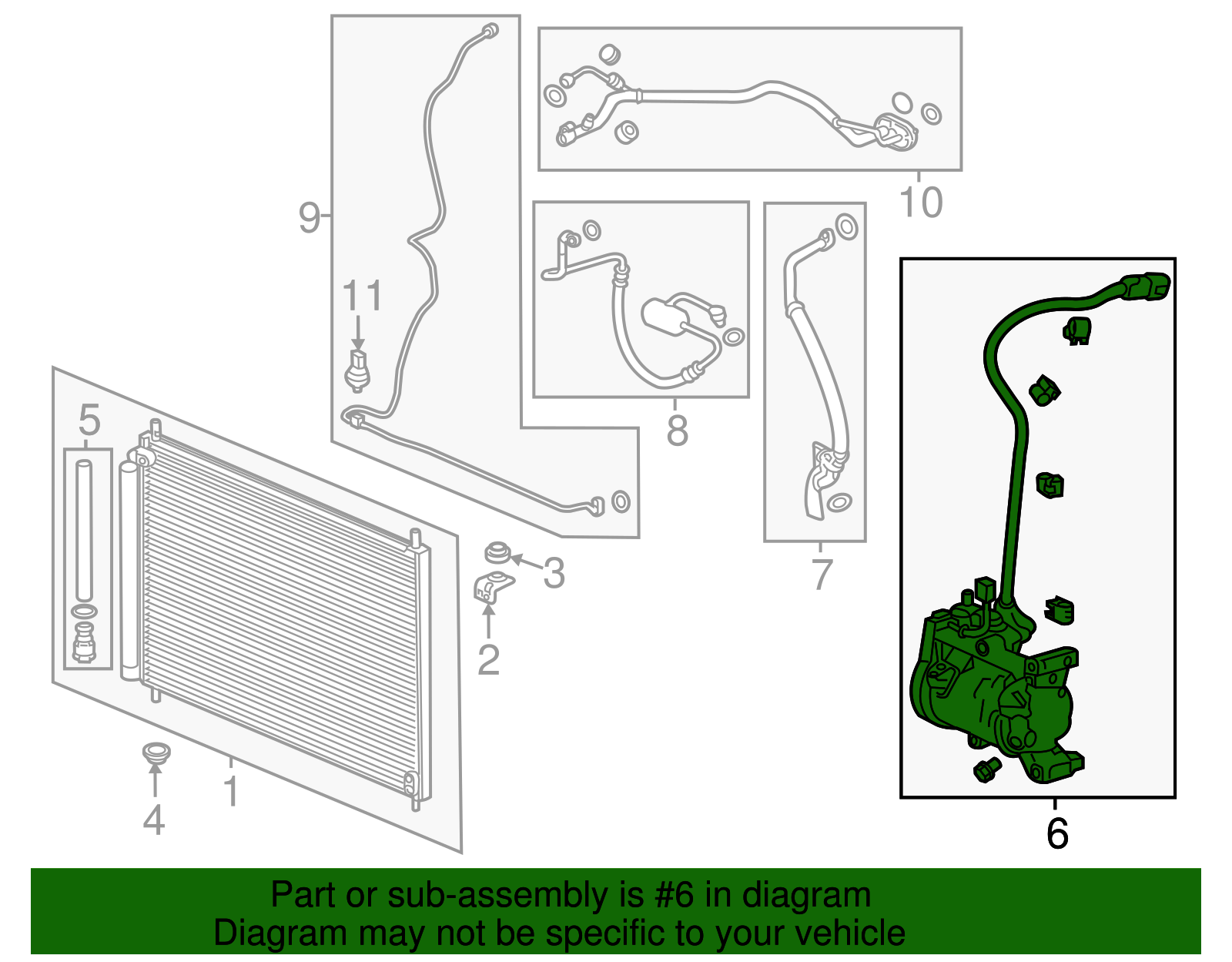 38800-5K1-A12 - 2017 Honda Accord - Compressor Assembly | Genuine Honda ...