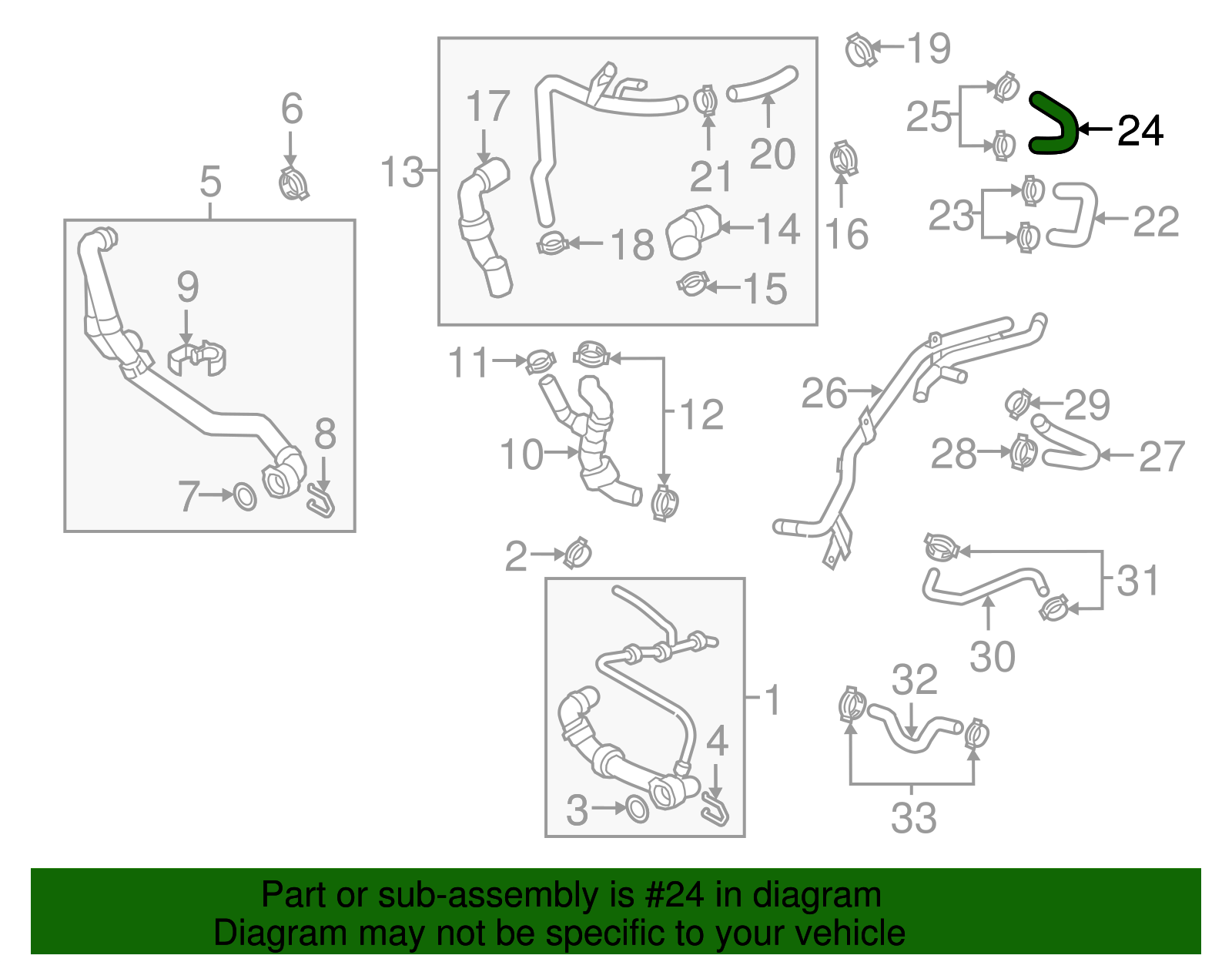 5Q0-122-157-CK - HVAC Heater Hose 2015 Volkswagen | Wolfsburg Parts Direct