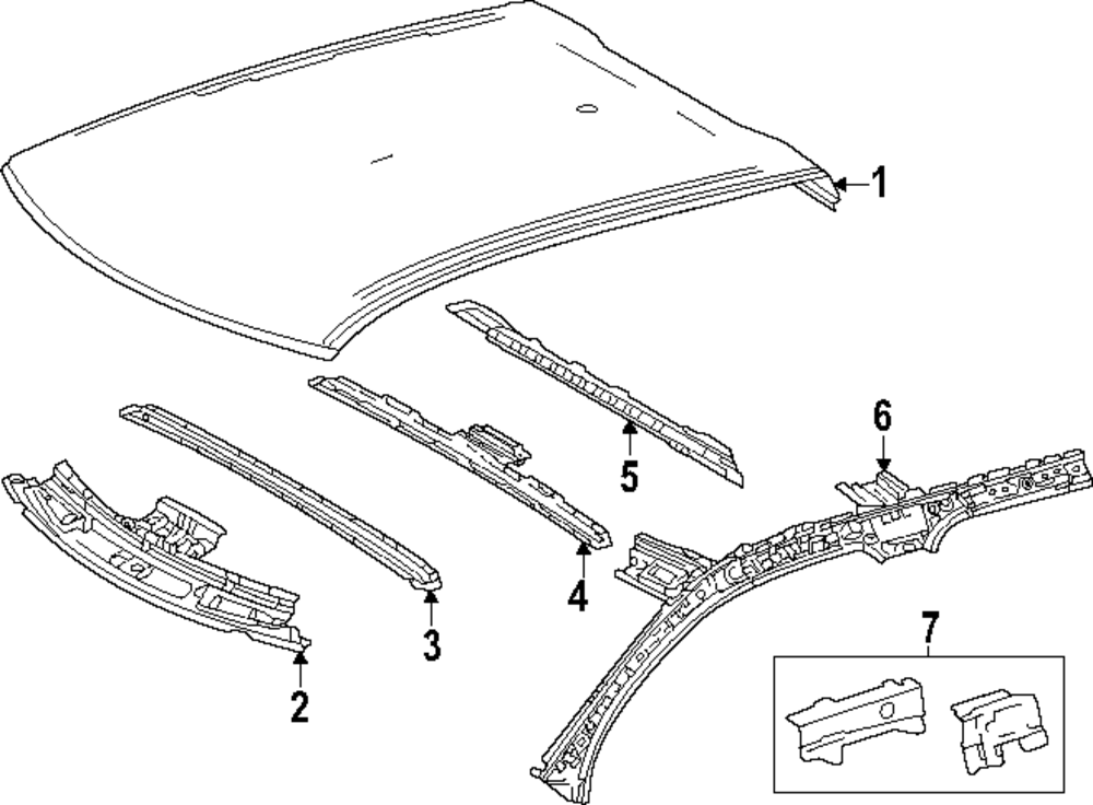2024-2025 Toyota Tacoma Roof Rail 61212-AK020 | OEM Parts Online