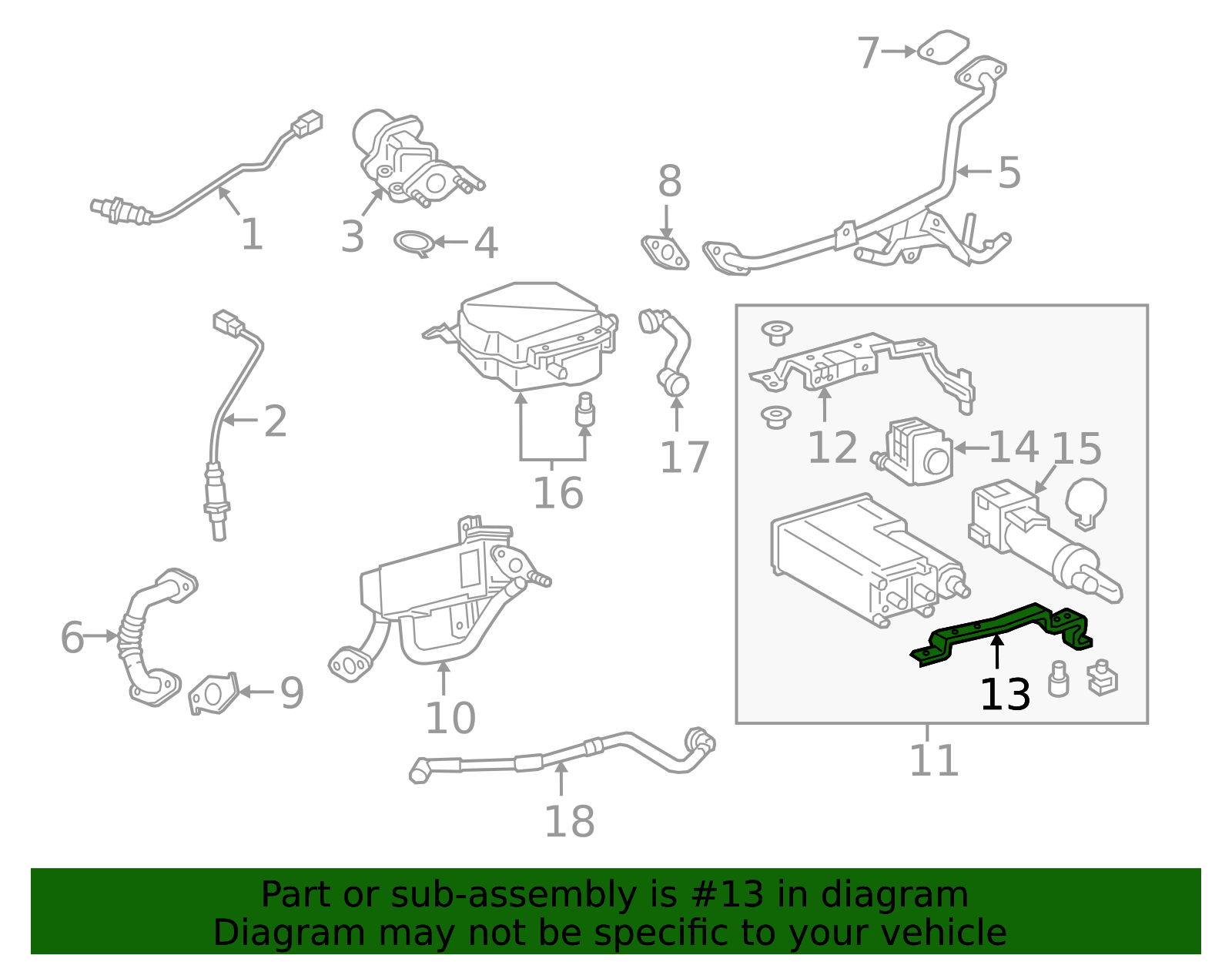 77751-33130 - Vapor Canister Bracket 2015-2017 Toyota Camry | Norm ...
