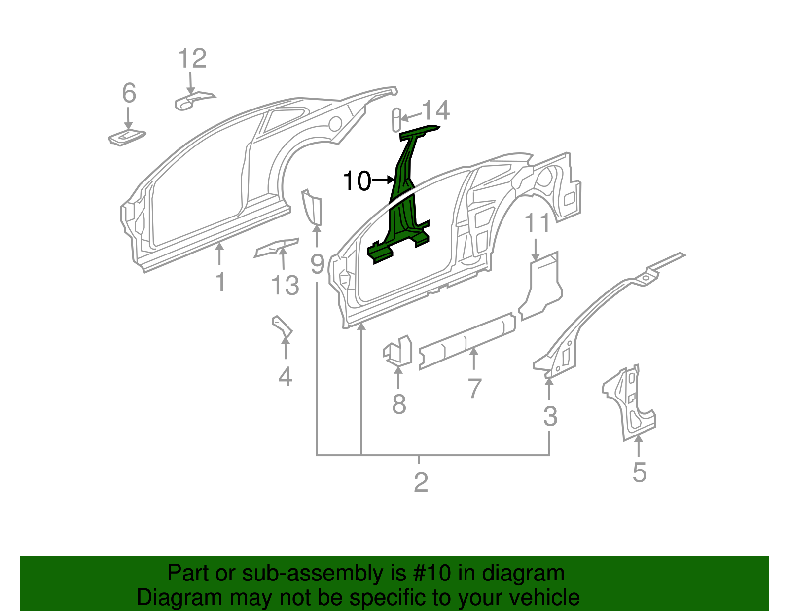 15219139 - Lock Pillar Reinforced | Partners Chevy