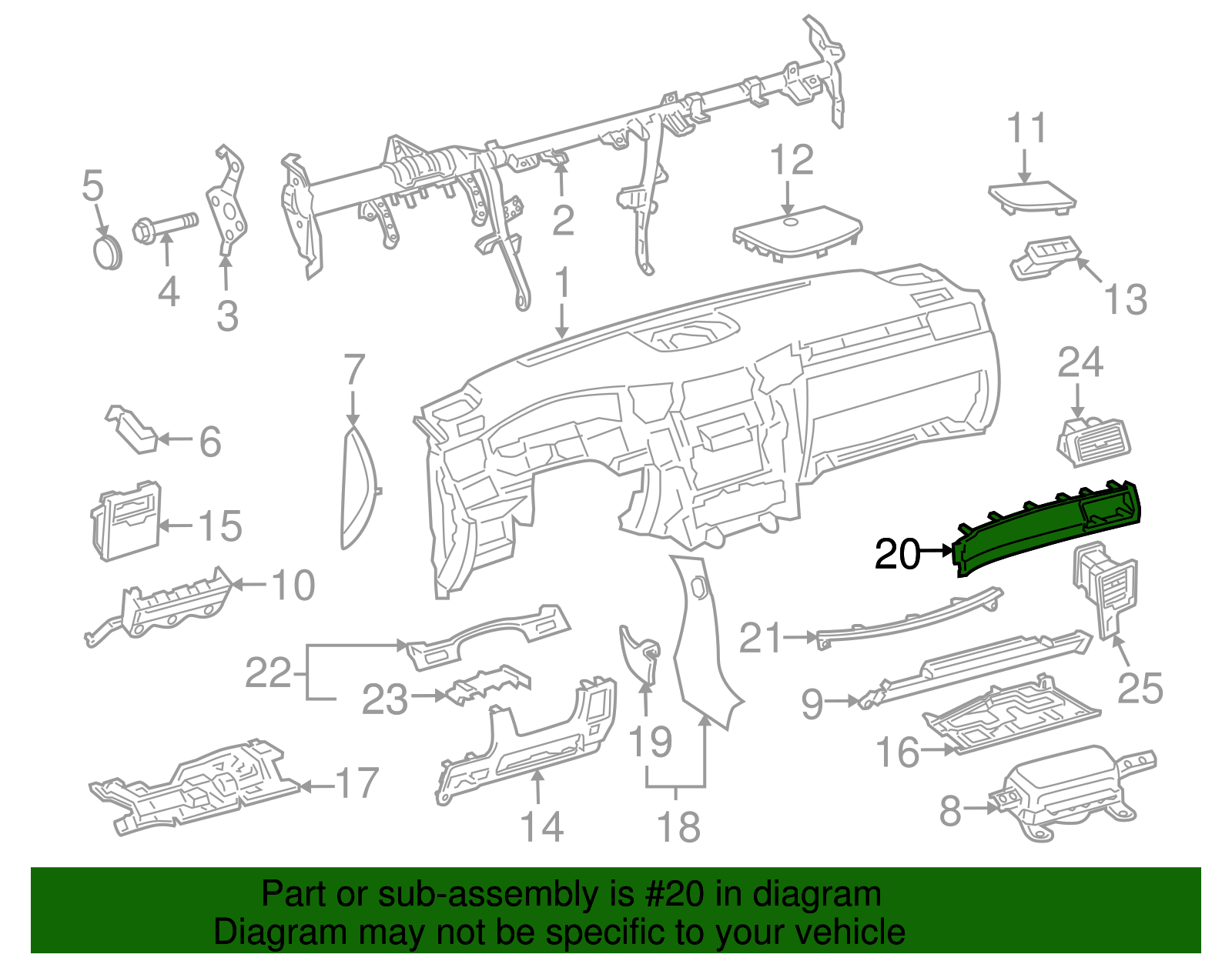 2008-2011 Lexus LX570 Outer Molding 55476-60060 | OEM Parts Online