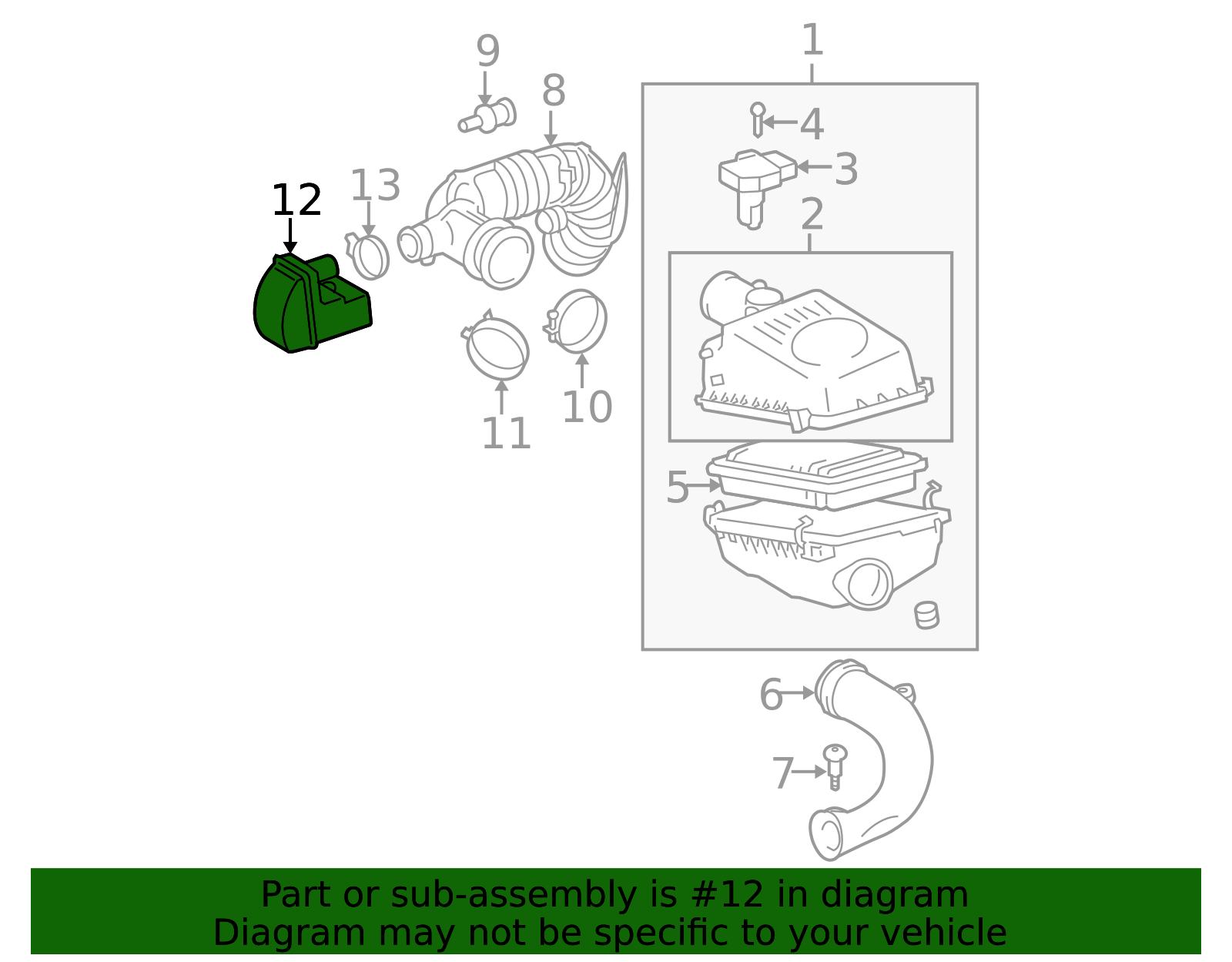 2005-2010 Scion tC Engine Air Intake Resonator 17894-28090 | Toyota ...