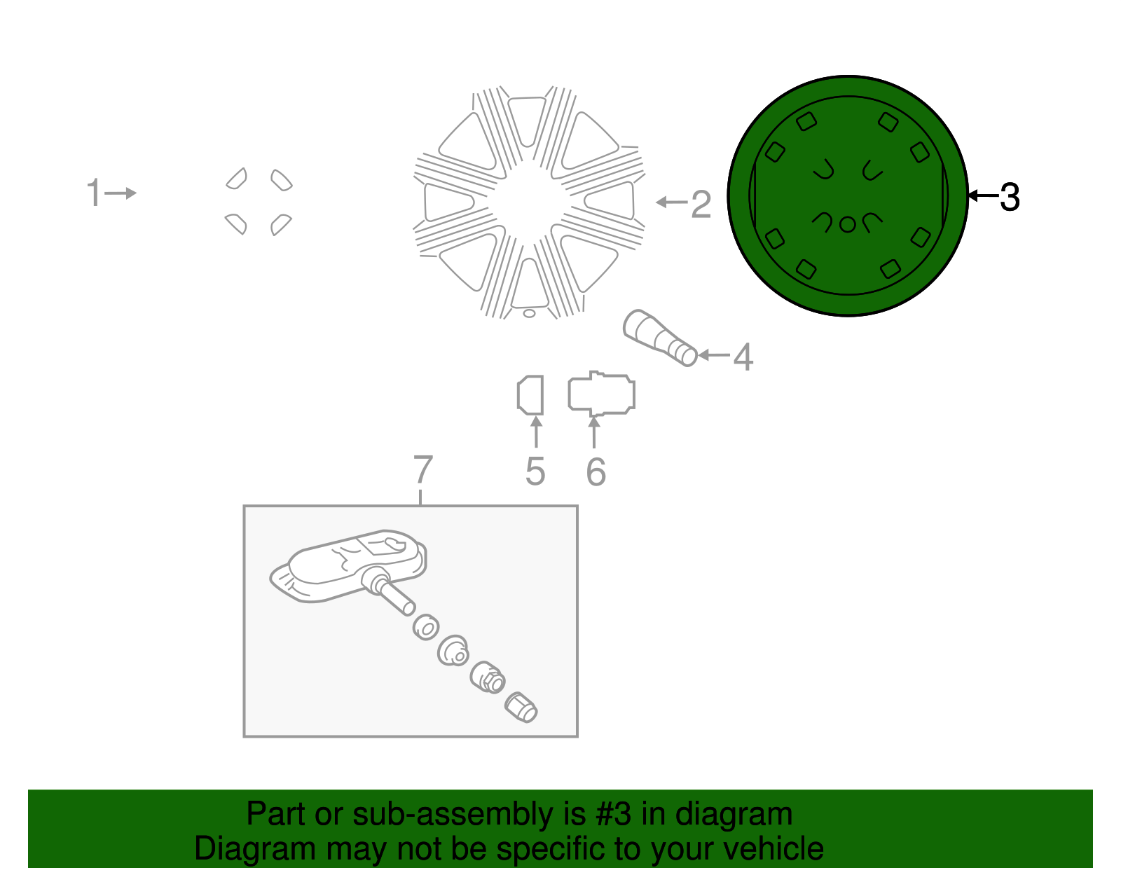 2018 Toyota Yaris Wheel Alloy 15 Inch 42611-0DG60 | Toyota Parts Center