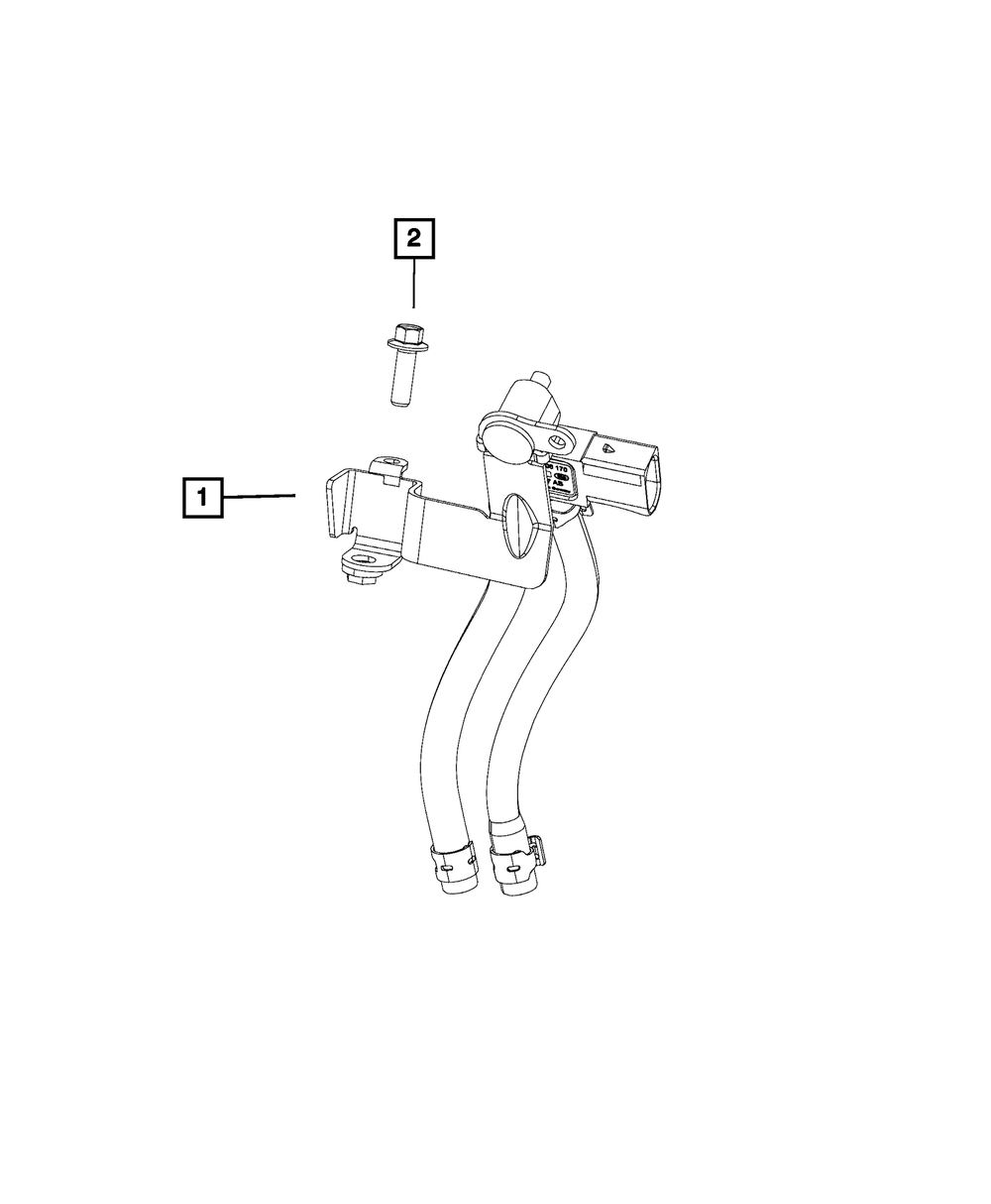 68229761AB - Differential Pressure Sensor The Official Mopar eStore