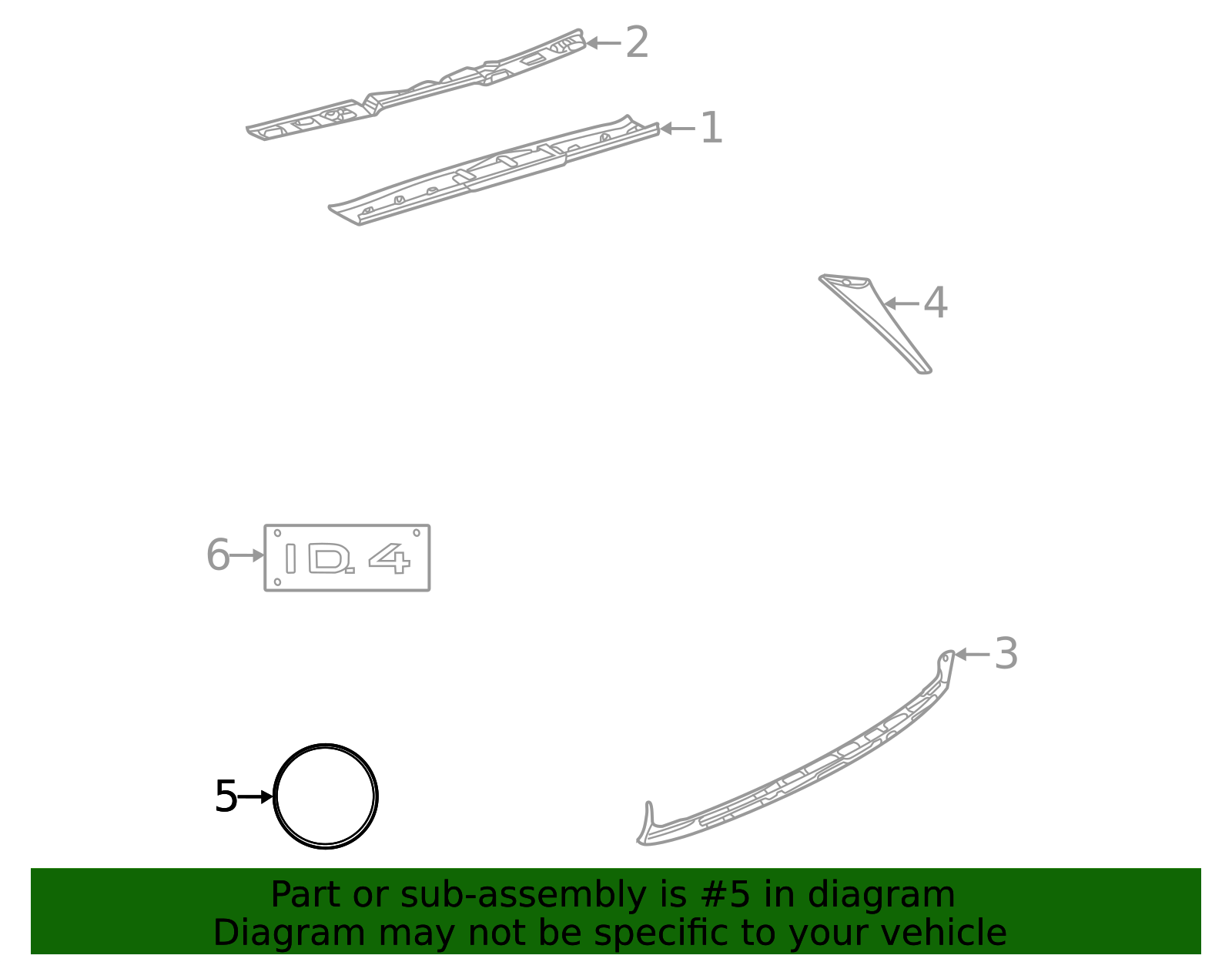 2023-2025 Volkswagen ID.4 Emblem 11K-853-630-AWA | QuirkParts