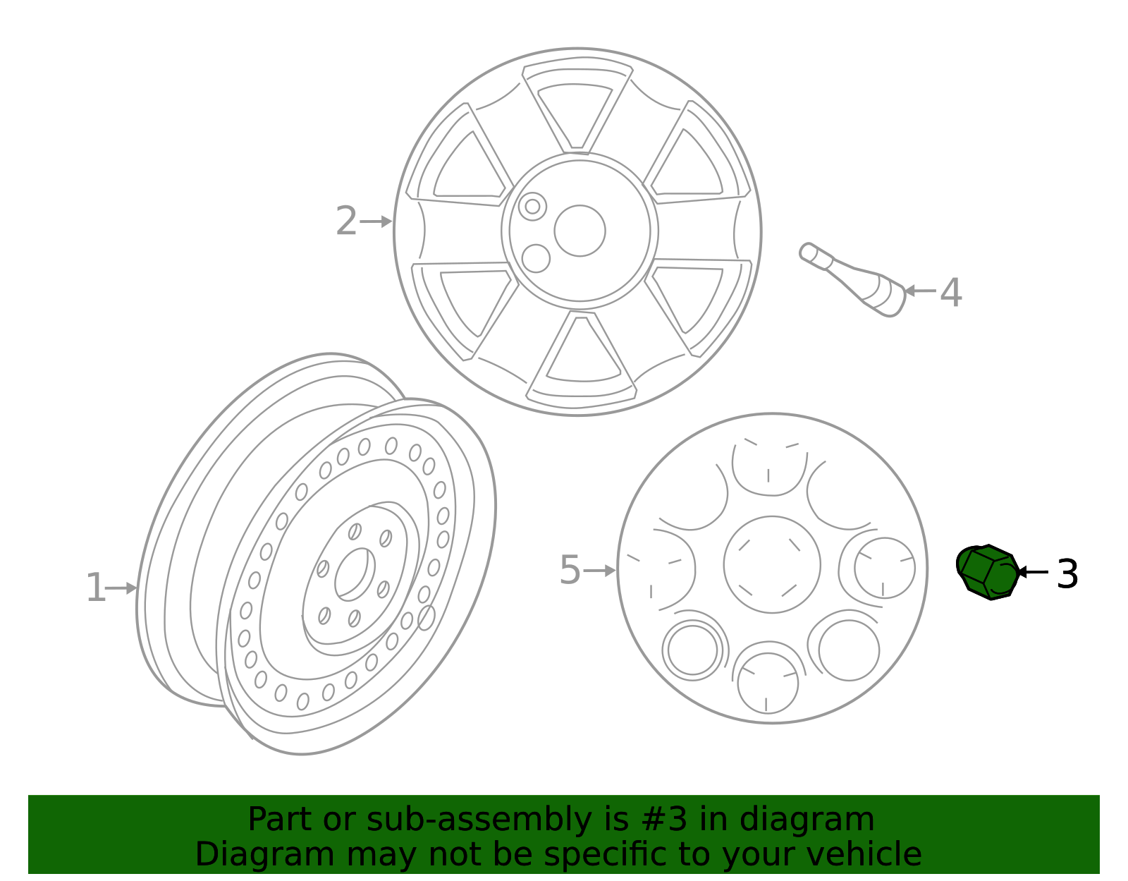 40224-1PA0A - Wheel Nut 2012-2024 Nissan | Official Nissan Parts Store
