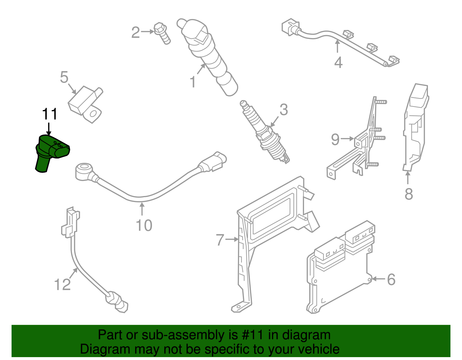 39318-3C500 - Camshaft Sensor 2014-2018 Kia | Kia.Parts Store