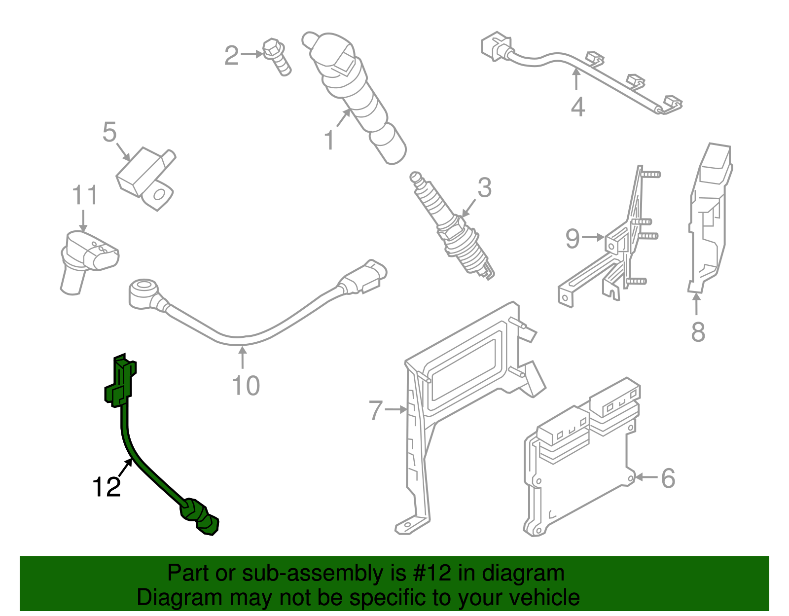 39310-3C600 - Crankshaft Position Sensor 2014-2018 Kia | Kia.Parts Store