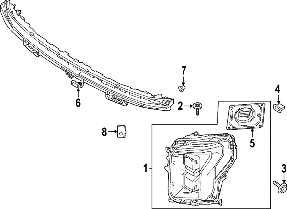nl3z13008r - Ford Headlamp Assembly Retail Performance Auto Parts