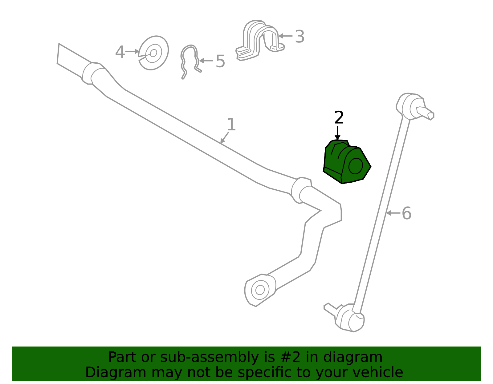 48815-06260 - Stabilizer Bar Bushing 2018-2025 Toyota | Longo Toyota Parts