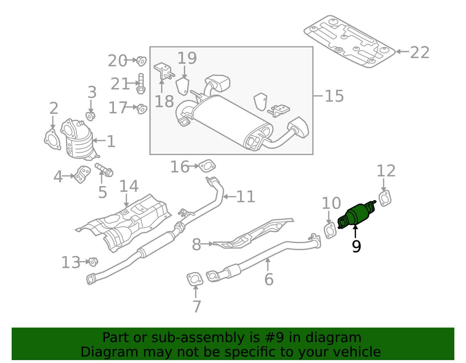2010-2012 Hyundai Genesis Coupe Catalytic Converter 28950-2C650 | OEM ...