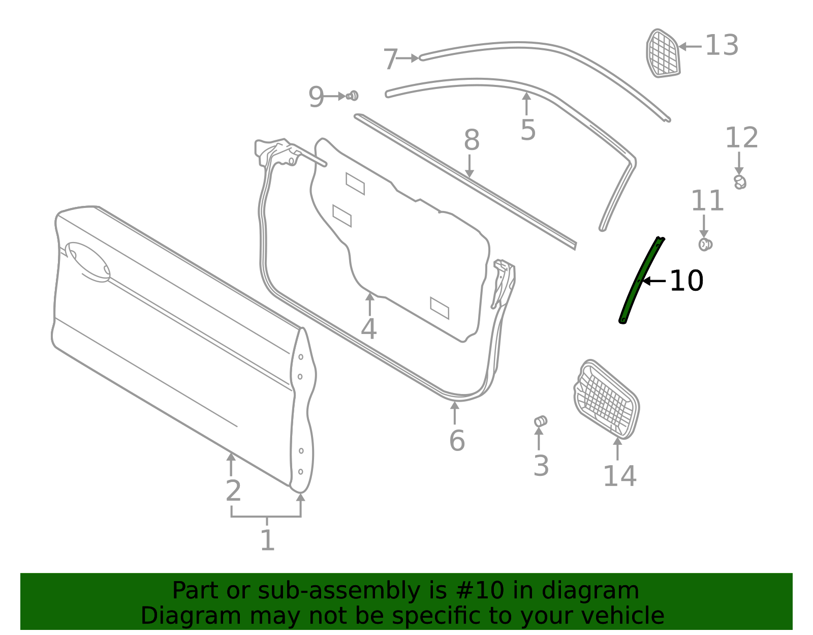 2003-2008 Hyundai Tiburon Molding Strip 82250-2C000 | MotorMotor