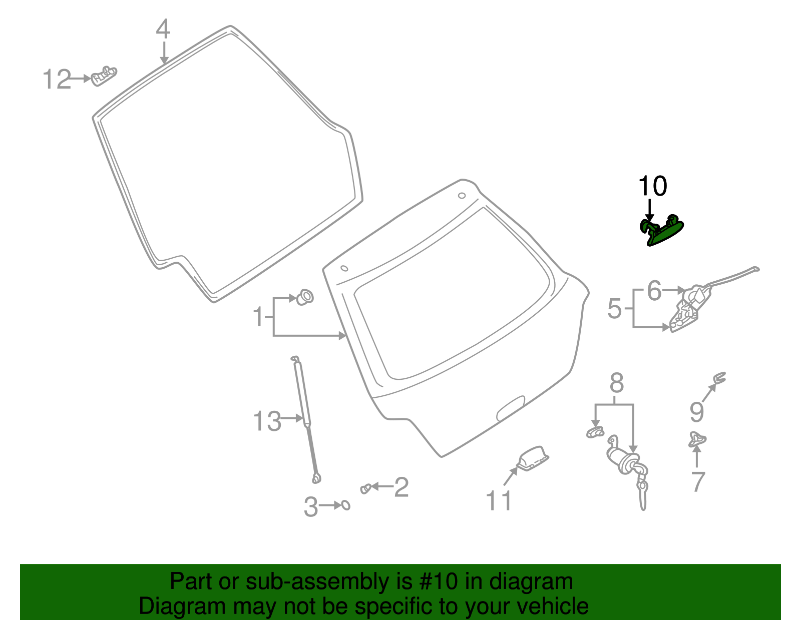 63160FE000RO - 2007 Subaru Impreza - Handle, Outside | Subaru Parts HQ