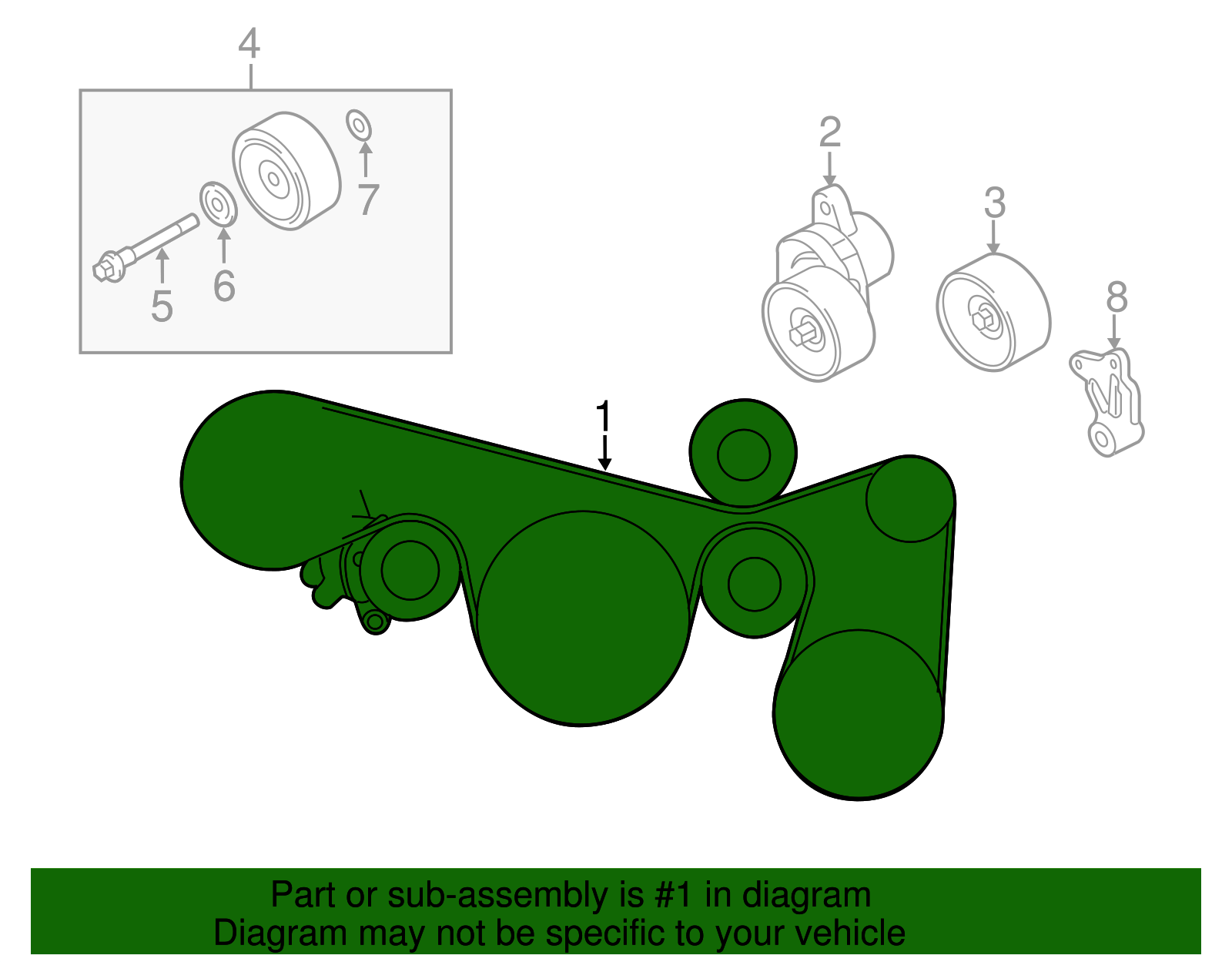 2007-2014 Nissan Serpentine Belt 11720-JA10B | Bill Kay Nissan Parts