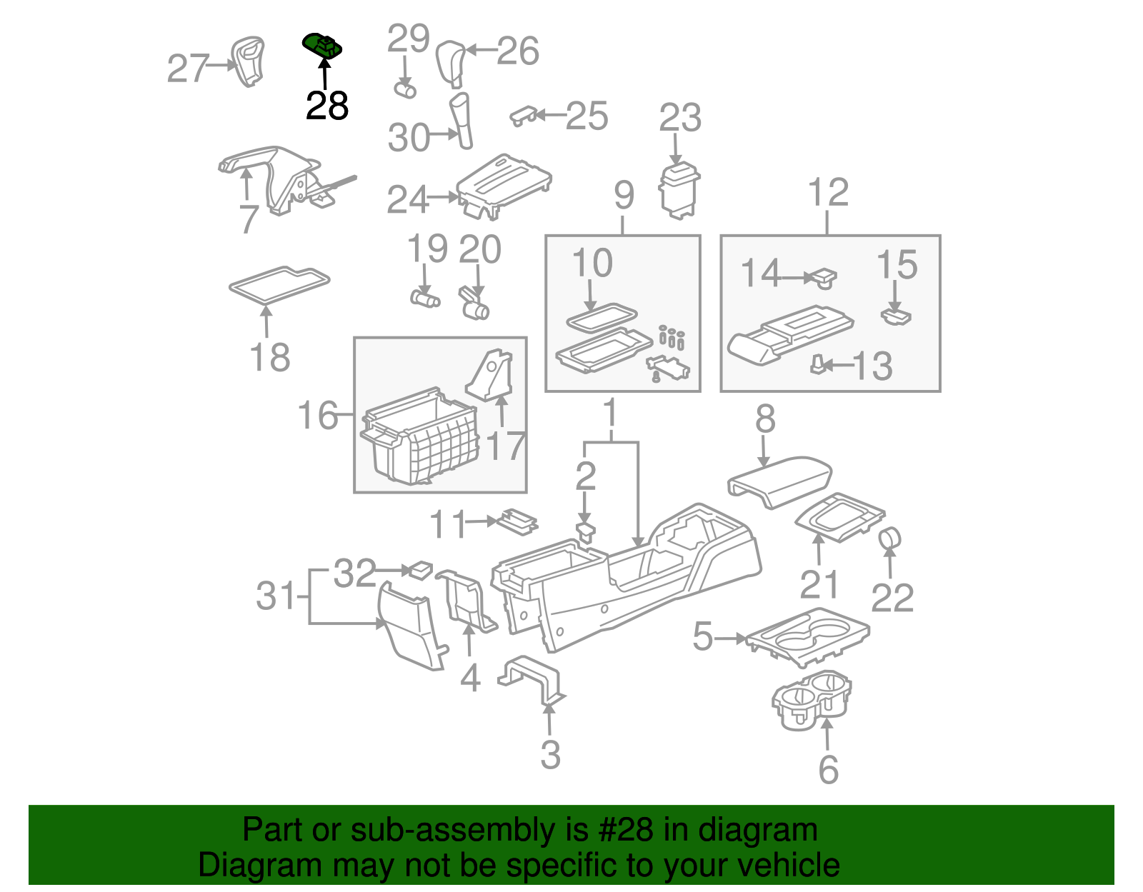 54132-SDC-A82 - Shift Interlock Release Button | Honda Parts Cheap