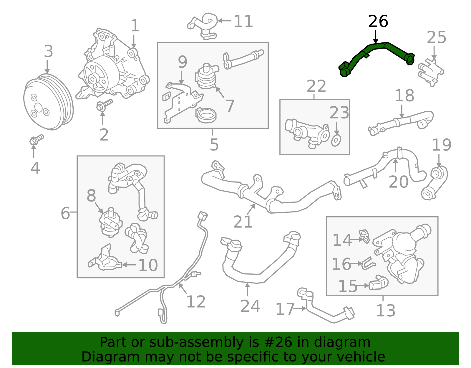 2018-2024 Land Rover By-Pass Hose LR108956 | LandRoverParamusParts