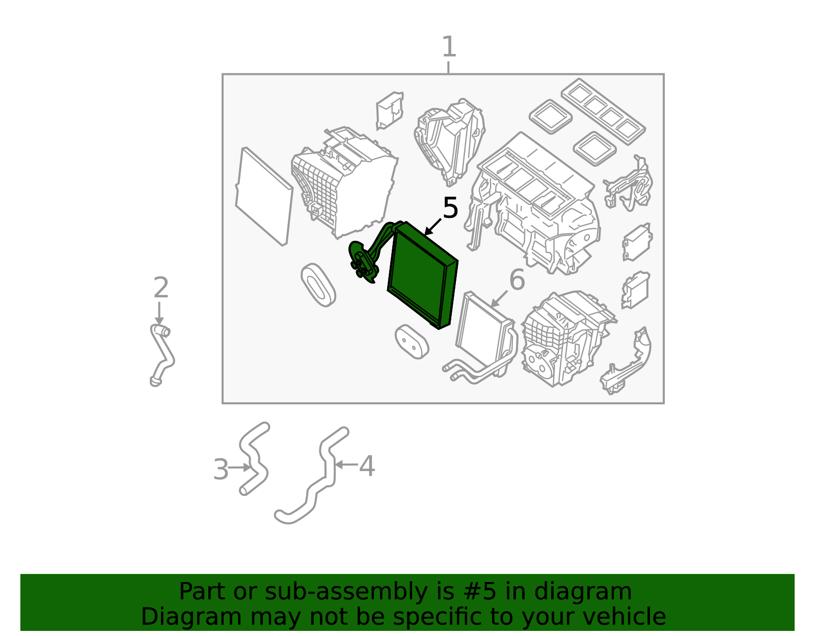 2007-2010 Nissan Altima Evaporator Core 27280-JA00A | OEM Parts Online