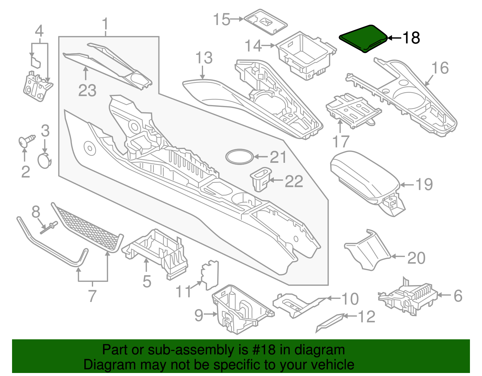 8S1-863-440-A-NM5 - Front Trim 2016-2023 Audi | Audi OEM Parts Guy