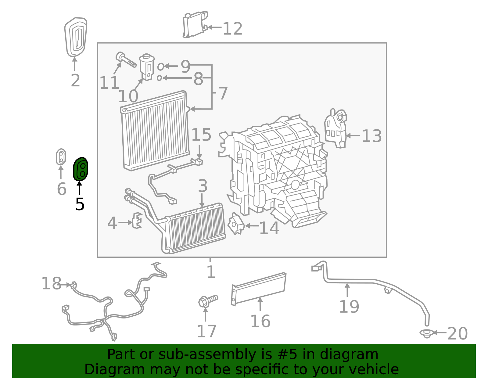 2018-2025 Toyota Heater Core Grommet 87128-06010 | MotorMotor