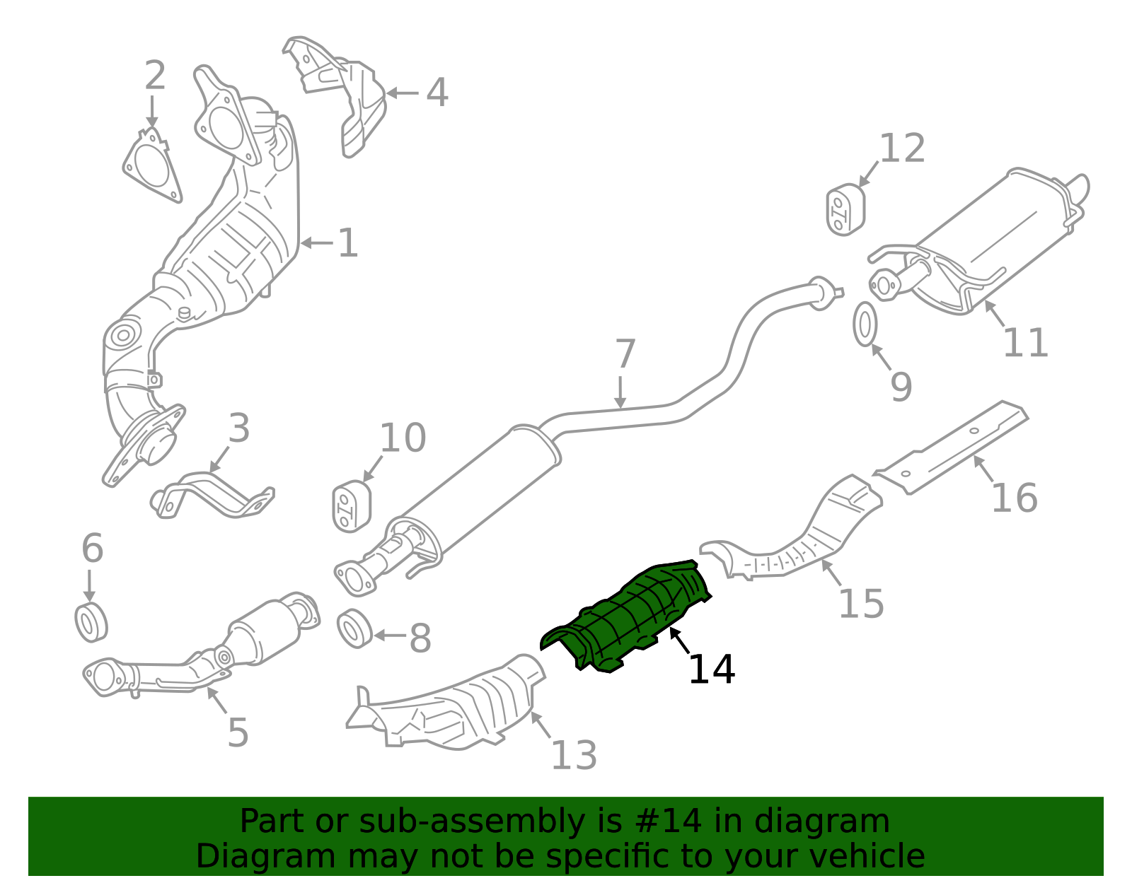 74758-1KA0A - Exhaust Heat Shield - 2011-2017 Nissan Juke | Conicelli ...