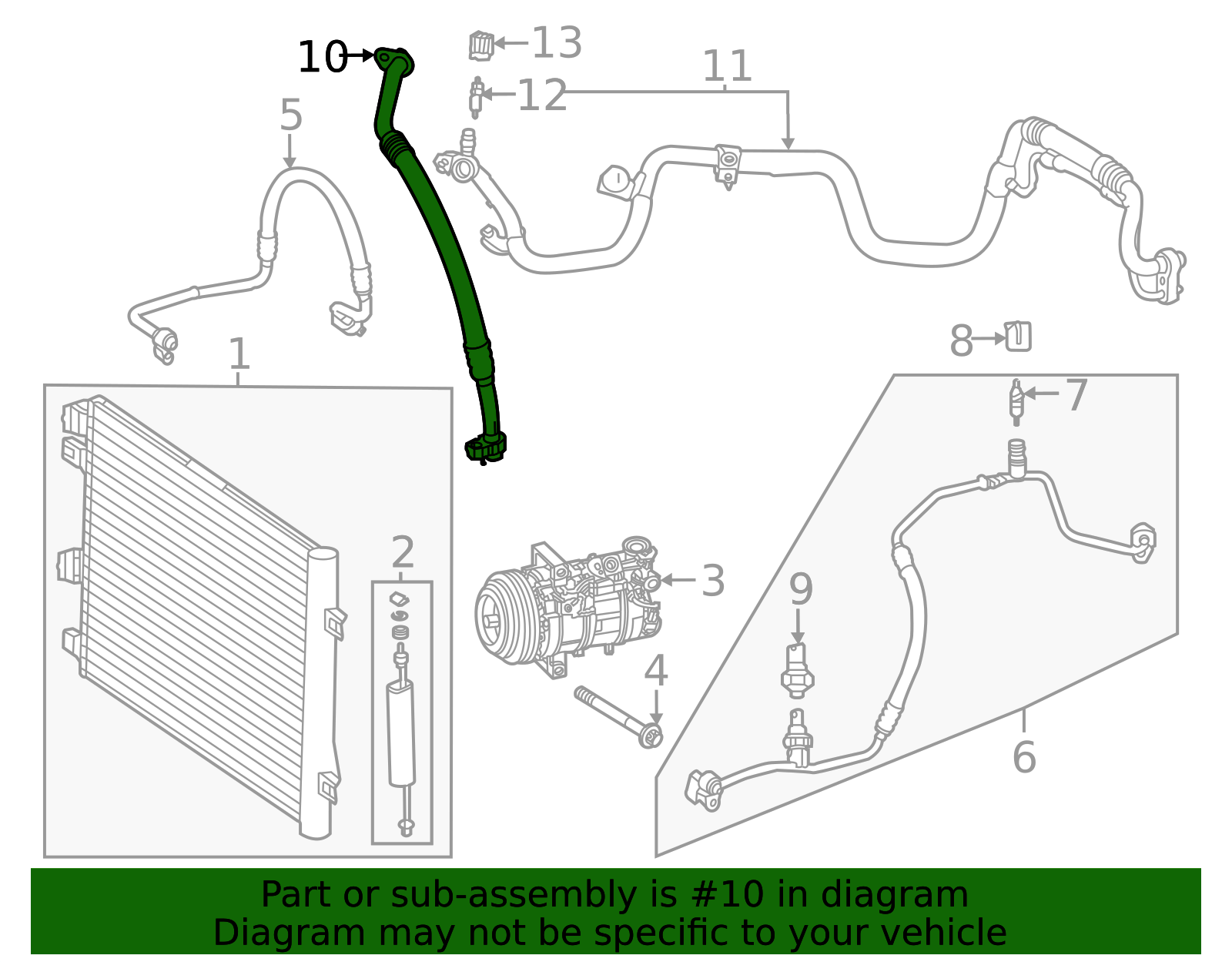 Mercedes-Benz A/C Suction Hose - OEM Cooling Line - Part #177-830-51-01 ...