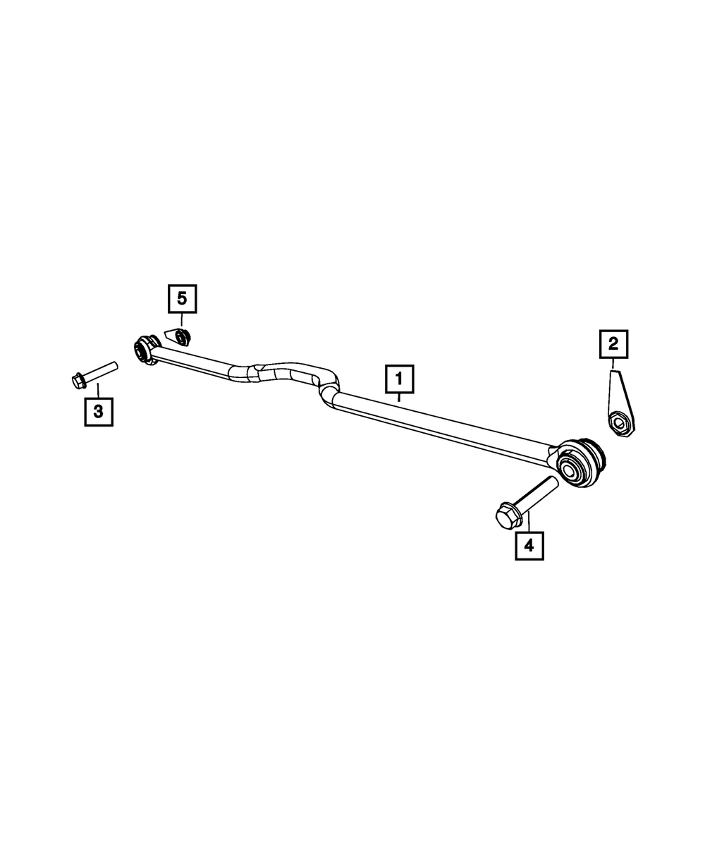 68320342AC - Rear Track Bar 2018-2026 Jeep Wrangler | The Official ...