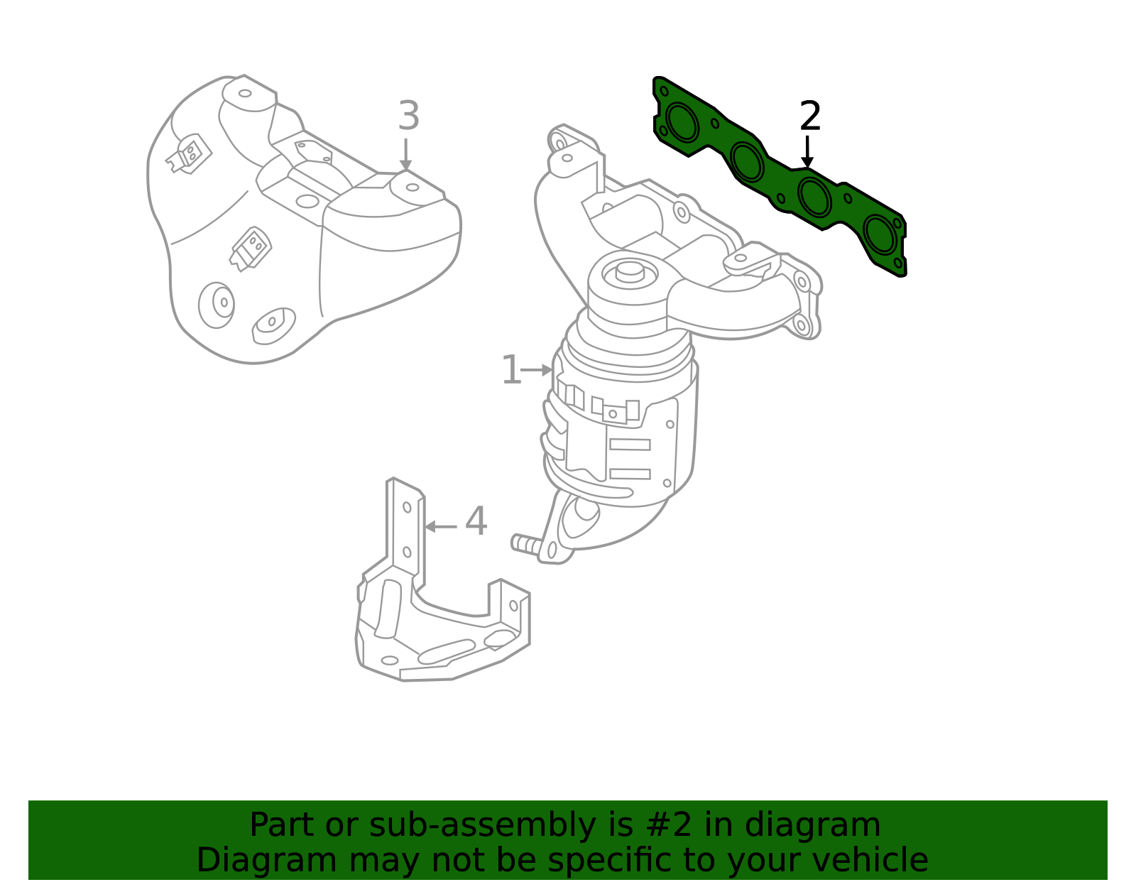 2006-2016 Hyundai Exhaust Manifold Gasket 28521-25020 | MotorMotor