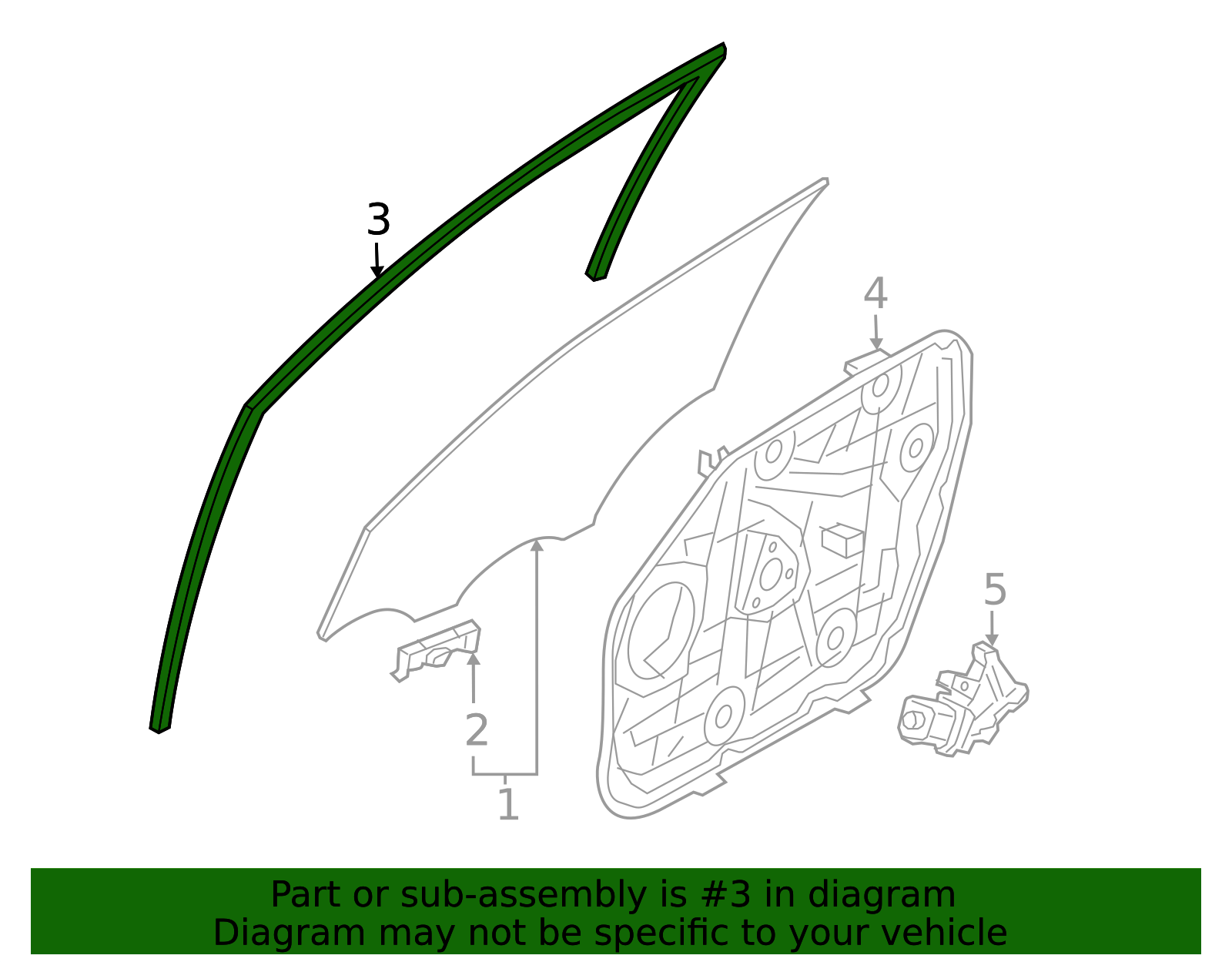 Window Channel - Smooth Window Travel 82540-CW000 | AutoNation Parts