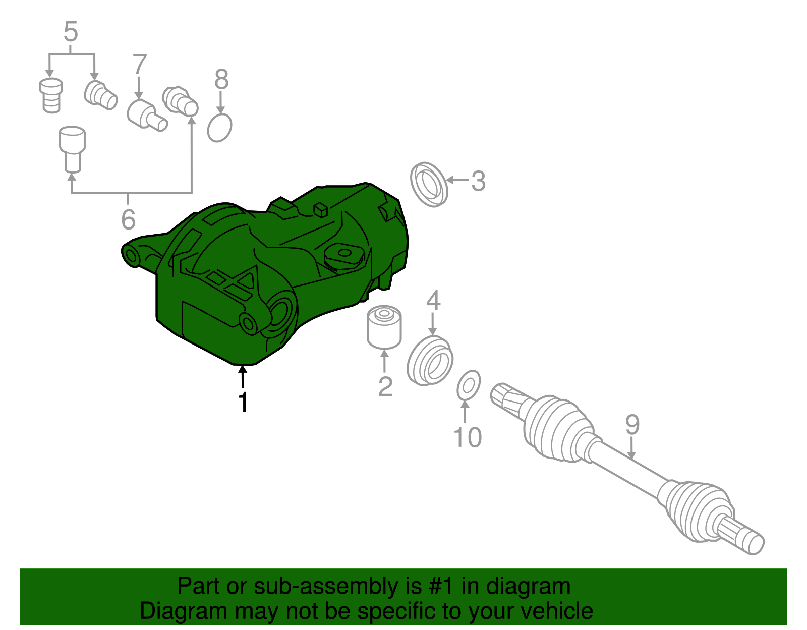 2007-2013 Volvo Differential Carrier 36050630 | Genuine Volvo ...