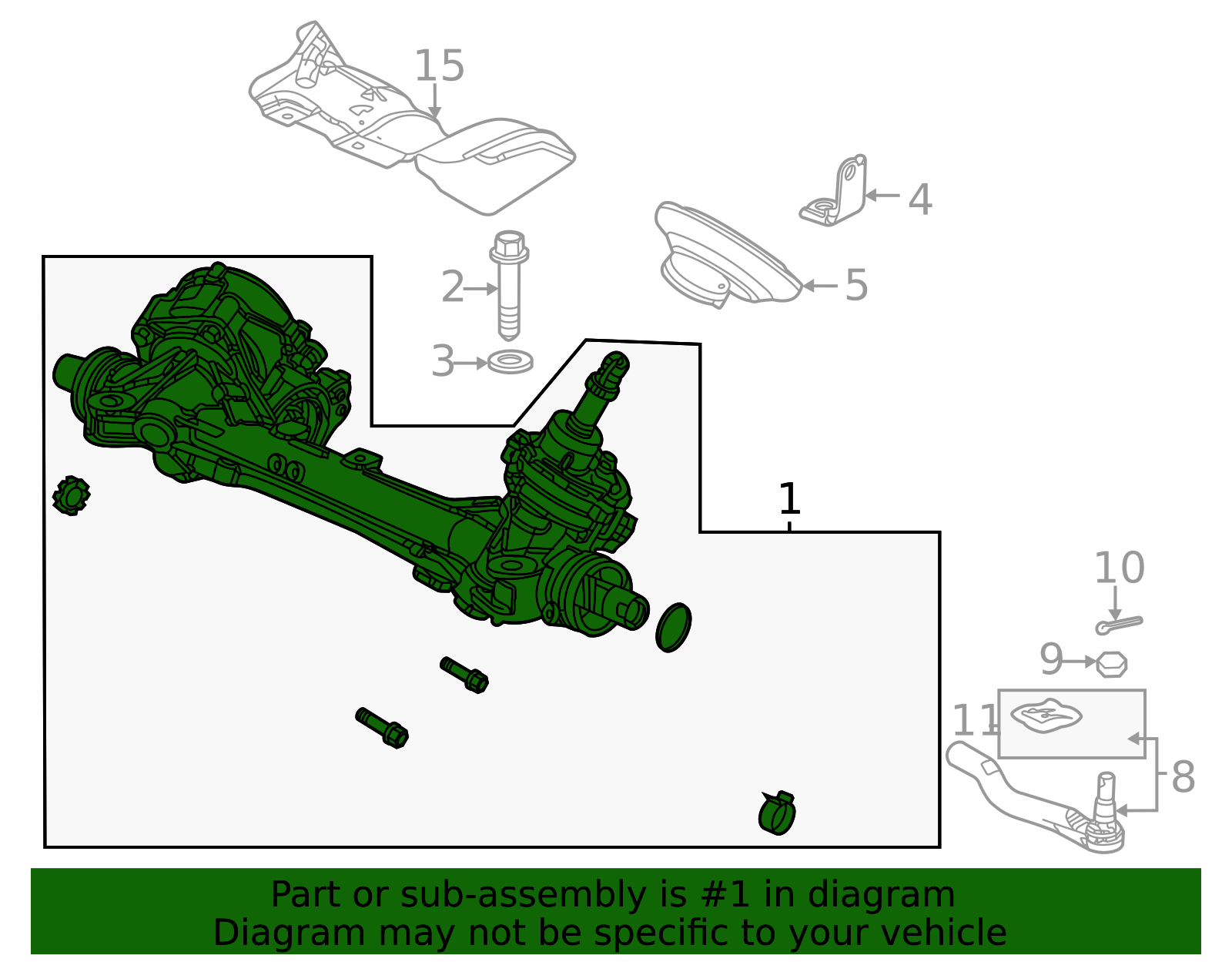53620-T23-A89 - Rack And Pinion Assembly | Genuine Honda Parts