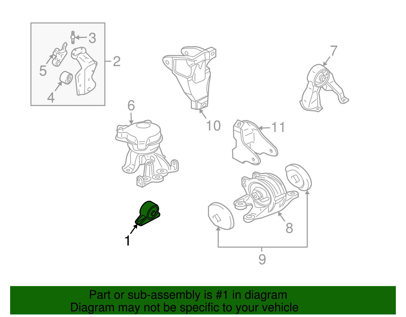 2004-2012 Mitsubishi Front Mount MR589152 | Mitsubishi Parts Warehouse ...