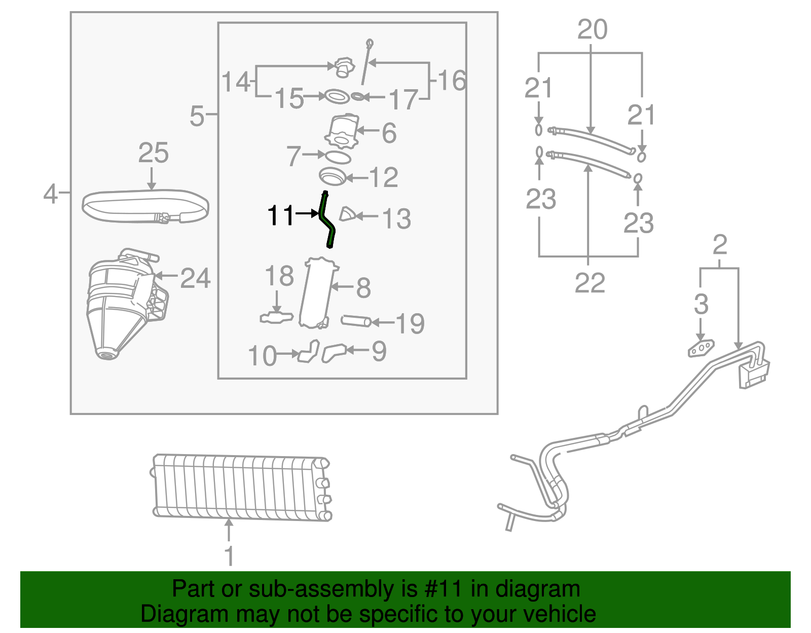 2006-2019 Chevrolet Corvette Engine Oil Transfer Tube 12603284 ...