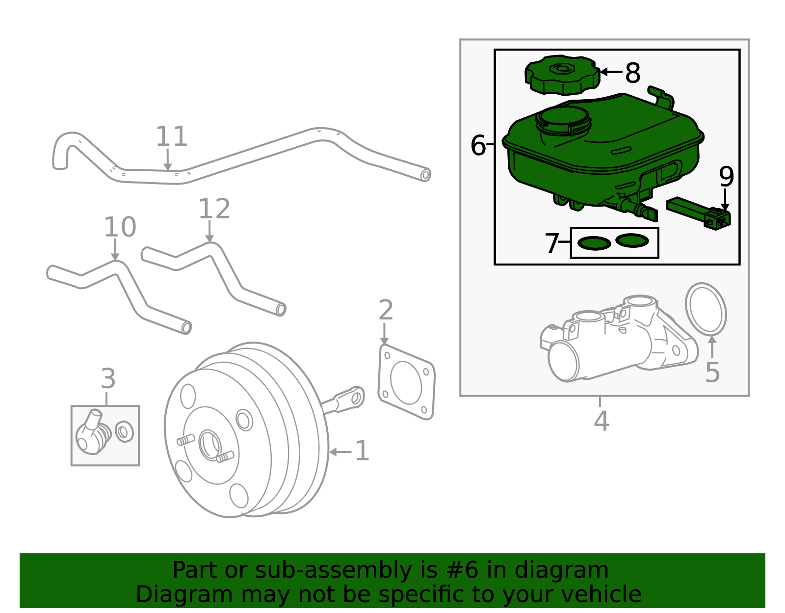 2010-2015 Chevrolet Camaro Brake Master Cylinder Reservoir Kit with ...